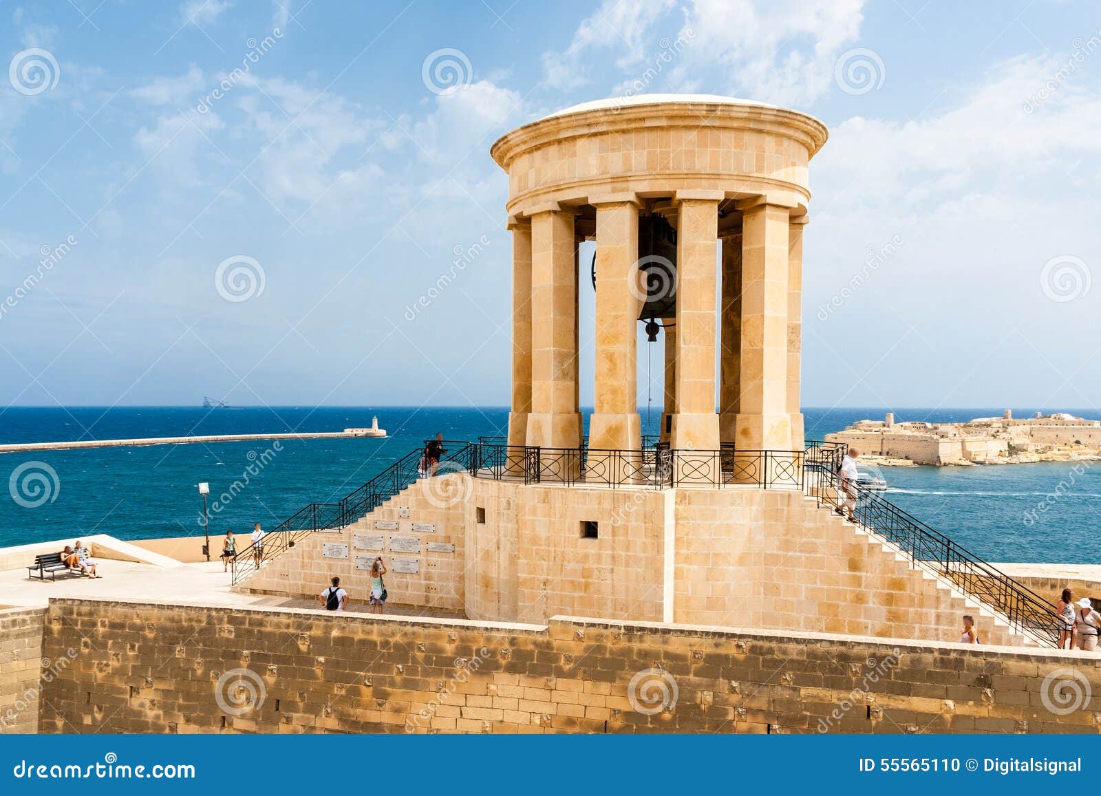 Bell Tower in Valletta, Malta Editorial Image - Image of orange, stone ...