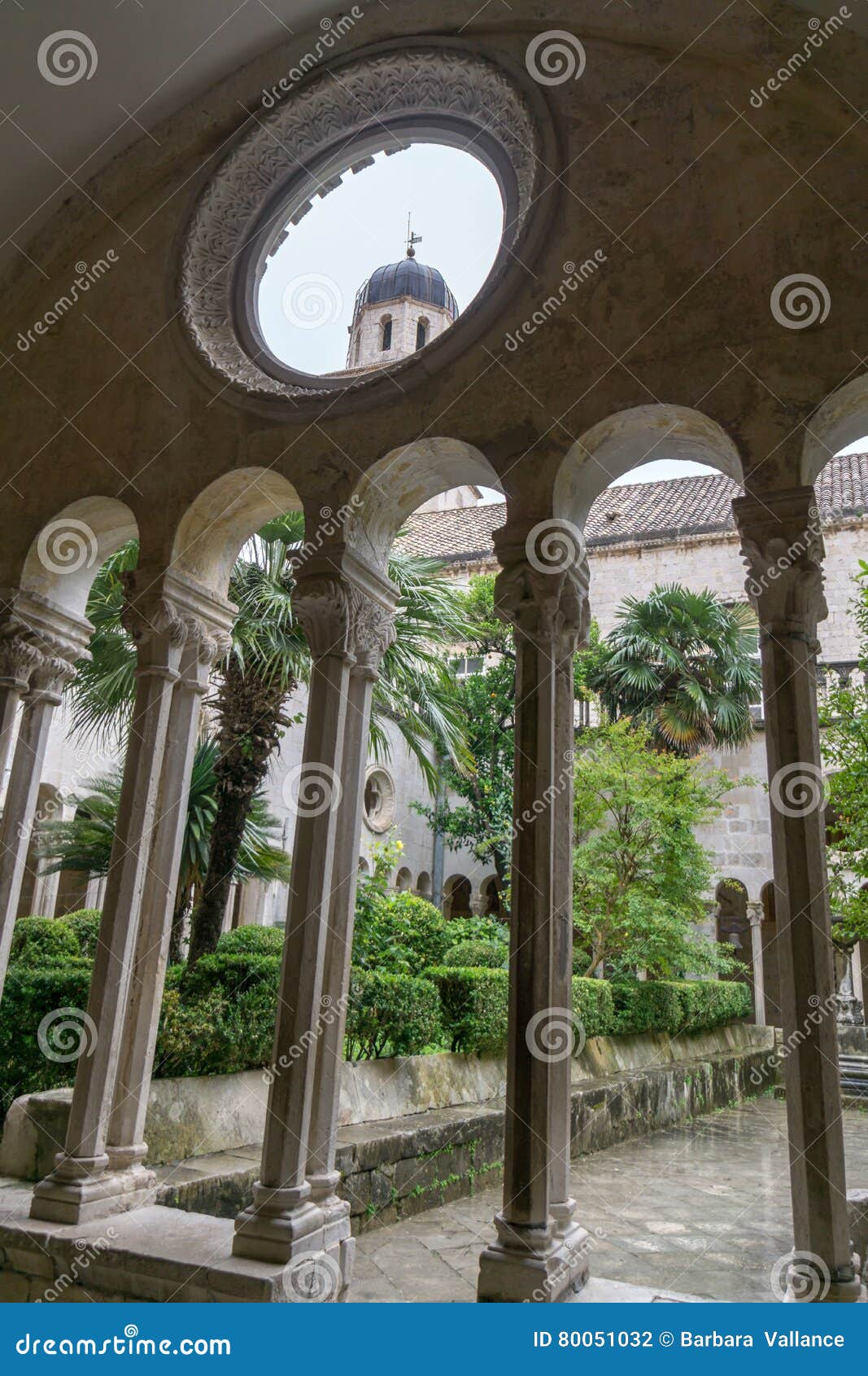 The Bell Tower Visible through the Window Stock Photo - Image of church ...