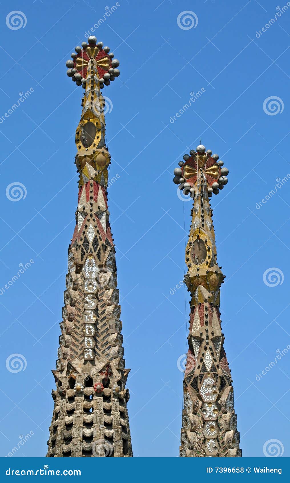 Bell towers editorial stock photo. Image of tourist, blue - 7396658