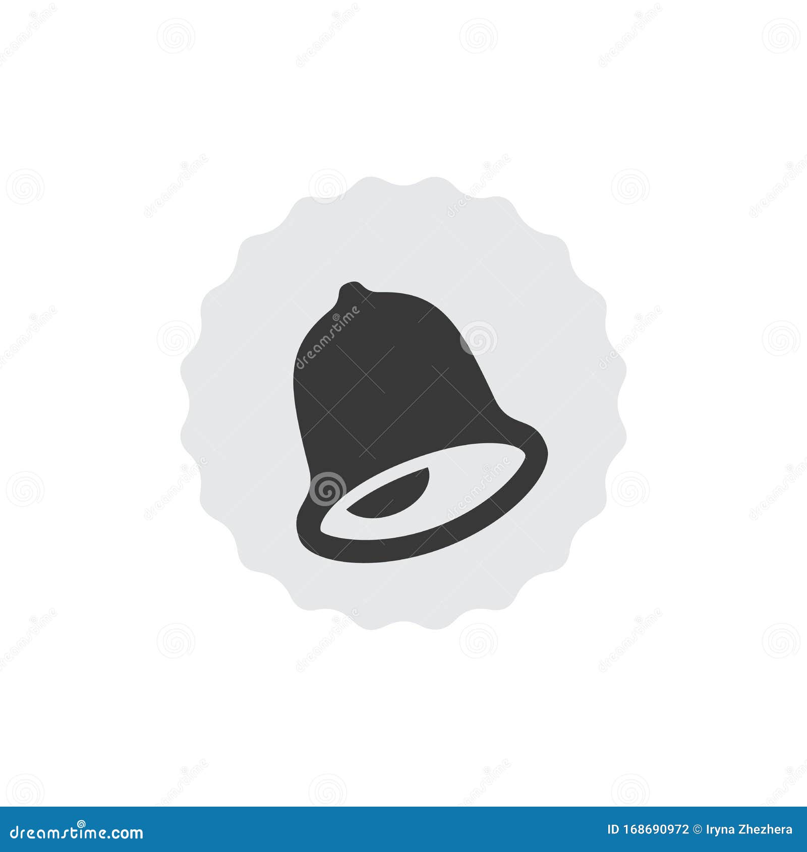 Bell Vector Icon. Stock Vector Illustration Isolated on White ...