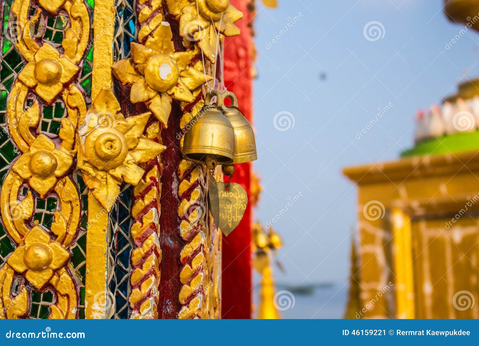 Bell on a wall stock image. Image of iron, holidays, bell - 46159221