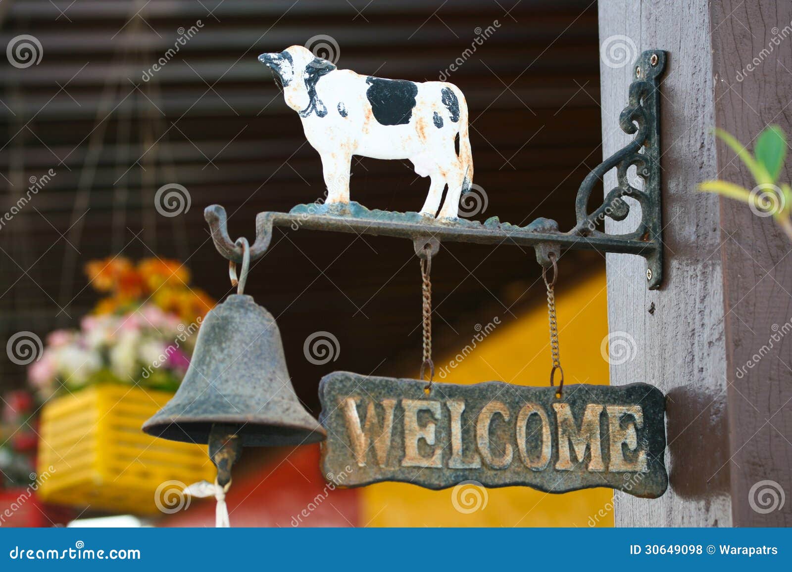 Bell and welcome sign stock photo. Image of face, abstract - 30649098