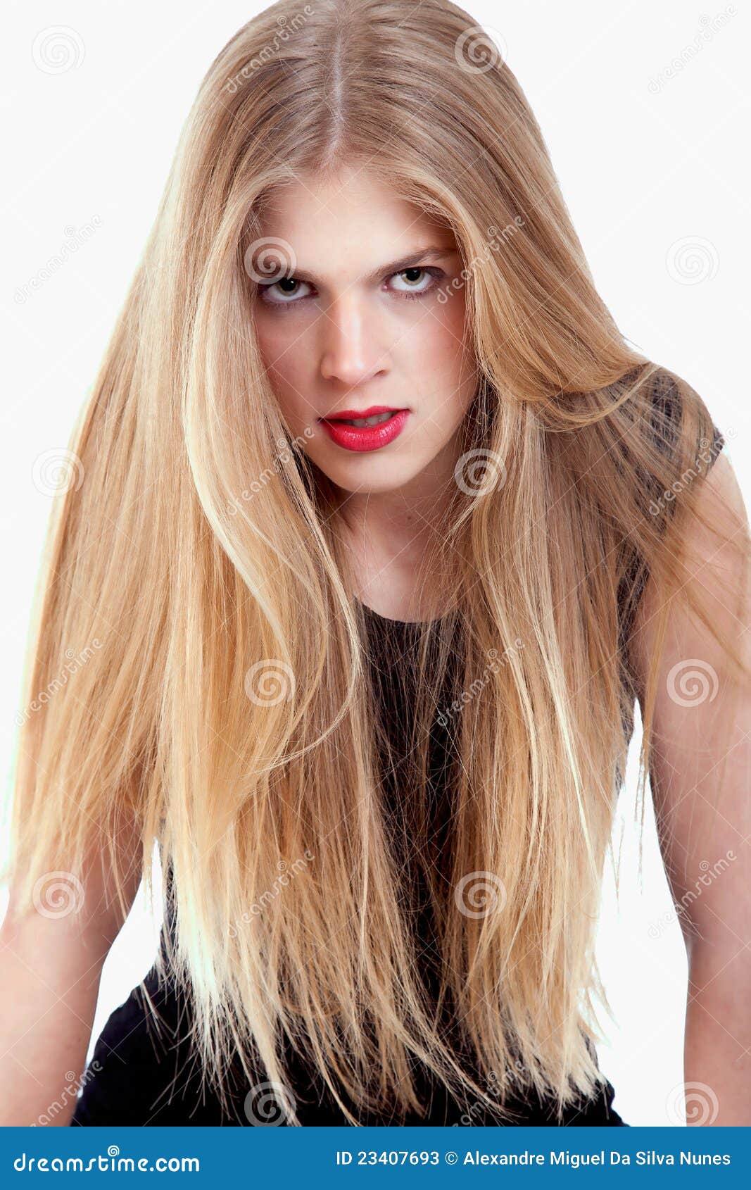 Bella donna bionda immagine stock. Immagine di giovane - 23407693