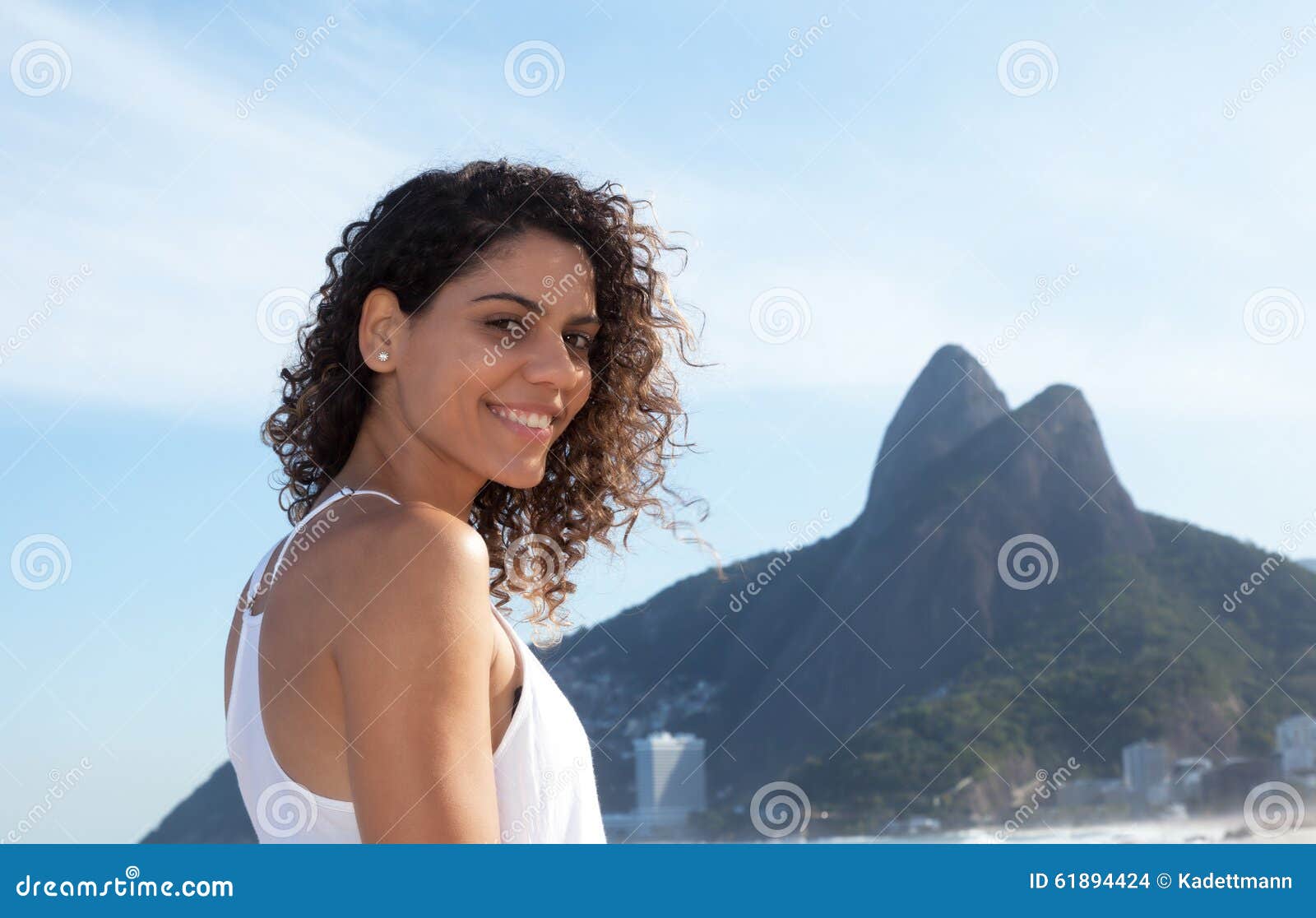 Bella Donna Brasiliana a Rio De Janeiro Fotografia Stock - Immagine di ...
