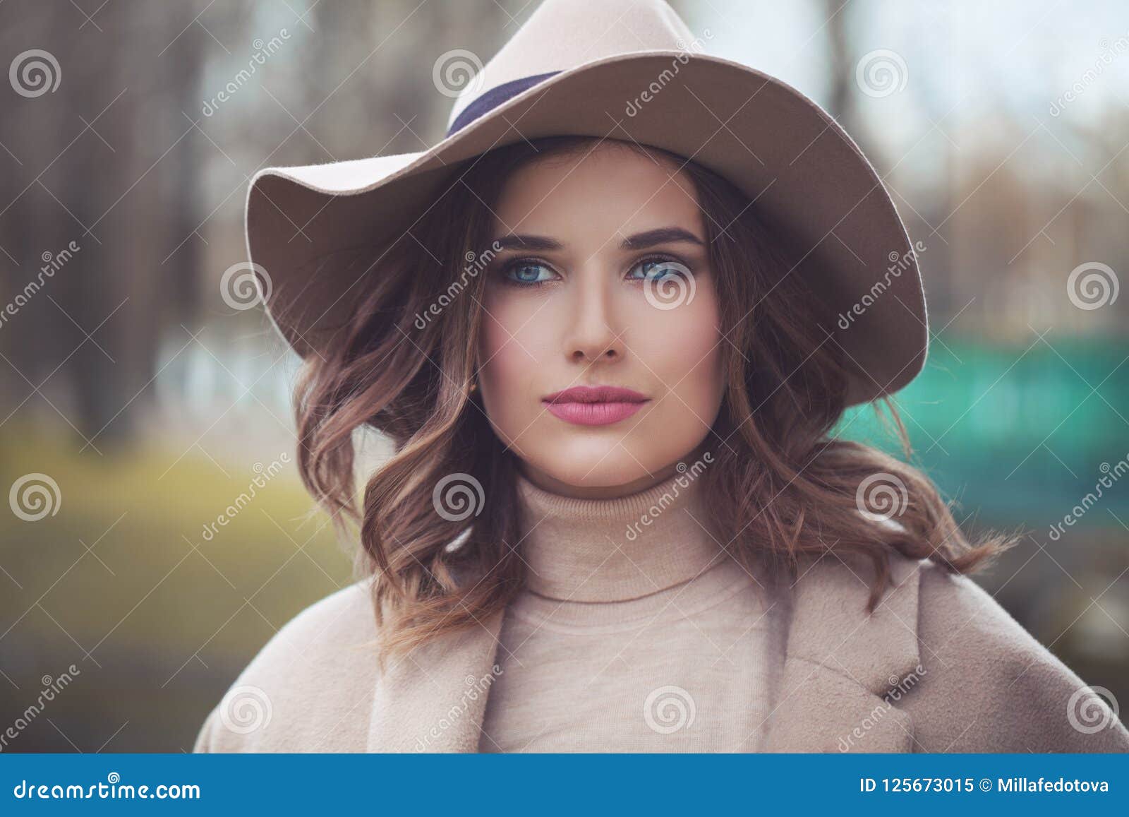 Bella Donna in Cappello Alla Moda Immagine Stock - Immagine di festa ...