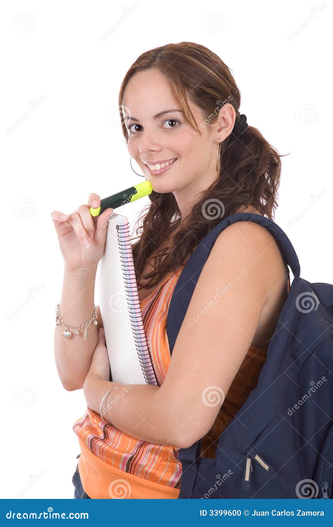 Bella Giovane Studentessa Immagine. Immagine: 3399600