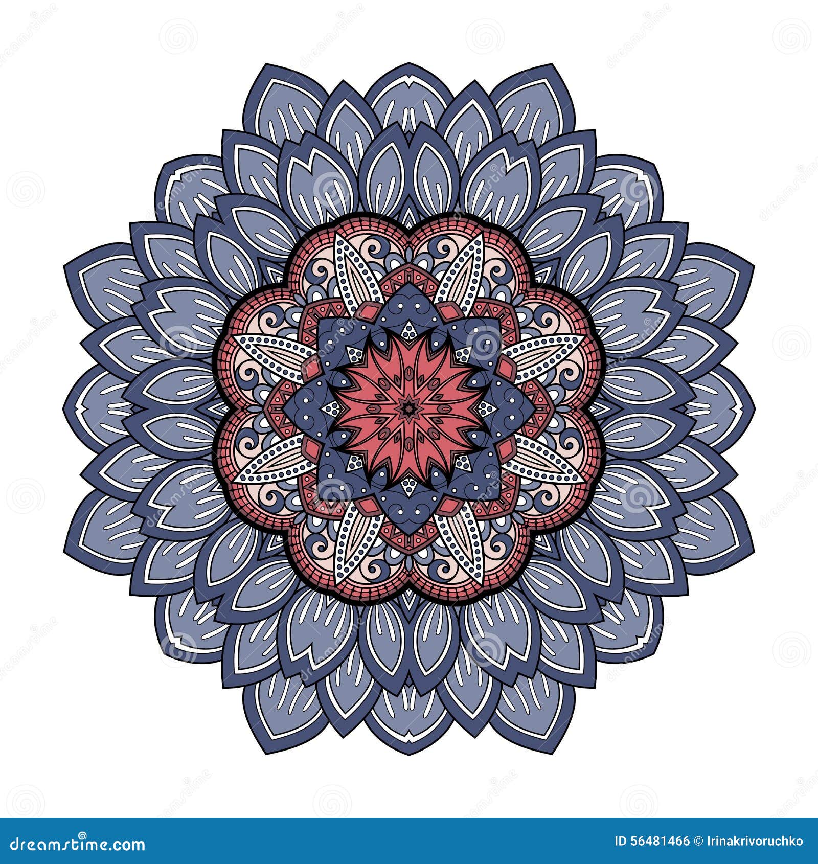 Bella Mandala Colorata Deco Di Vettore Illustrazione Vettoriale ...