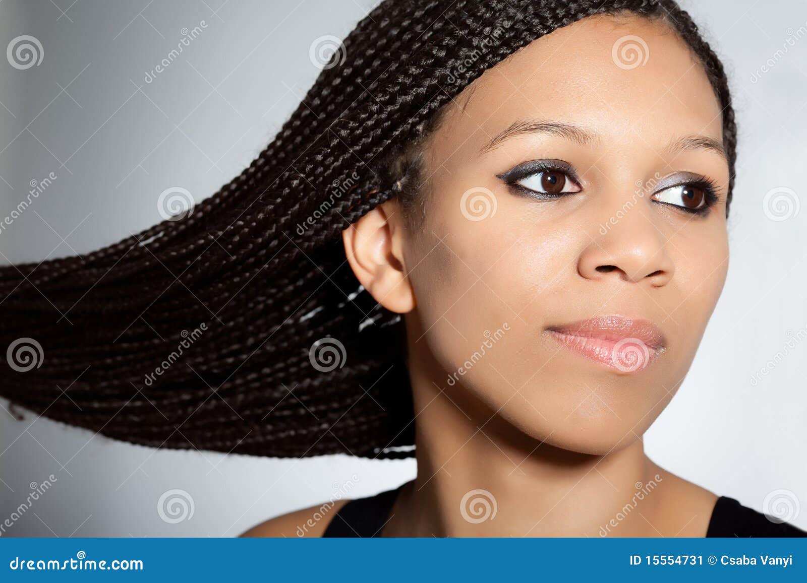 Bella Ragazza Del African-American Immagine Stock - Immagine di ...