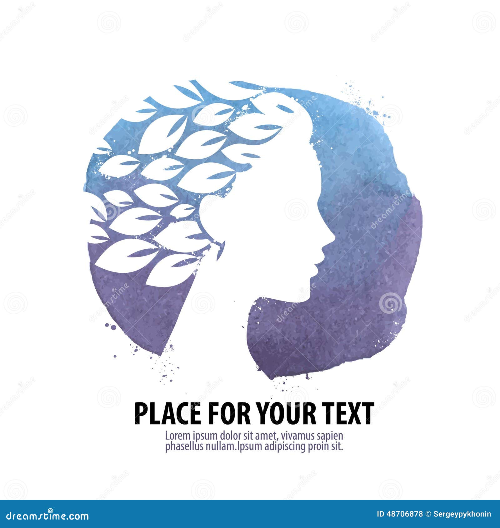 Bella Ragazza Logo, Icona, Emblema, Modello Illustrazione Vettoriale ...