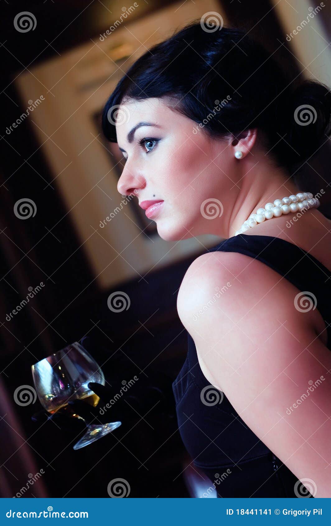 Bella Signora. Stile Dell'annata. Immagine Stock - Immagine di ragazza ...