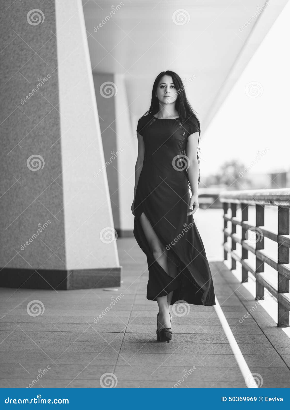 Bella Signora in Vestito Elegante Immagine Stock - Immagine di modo ...