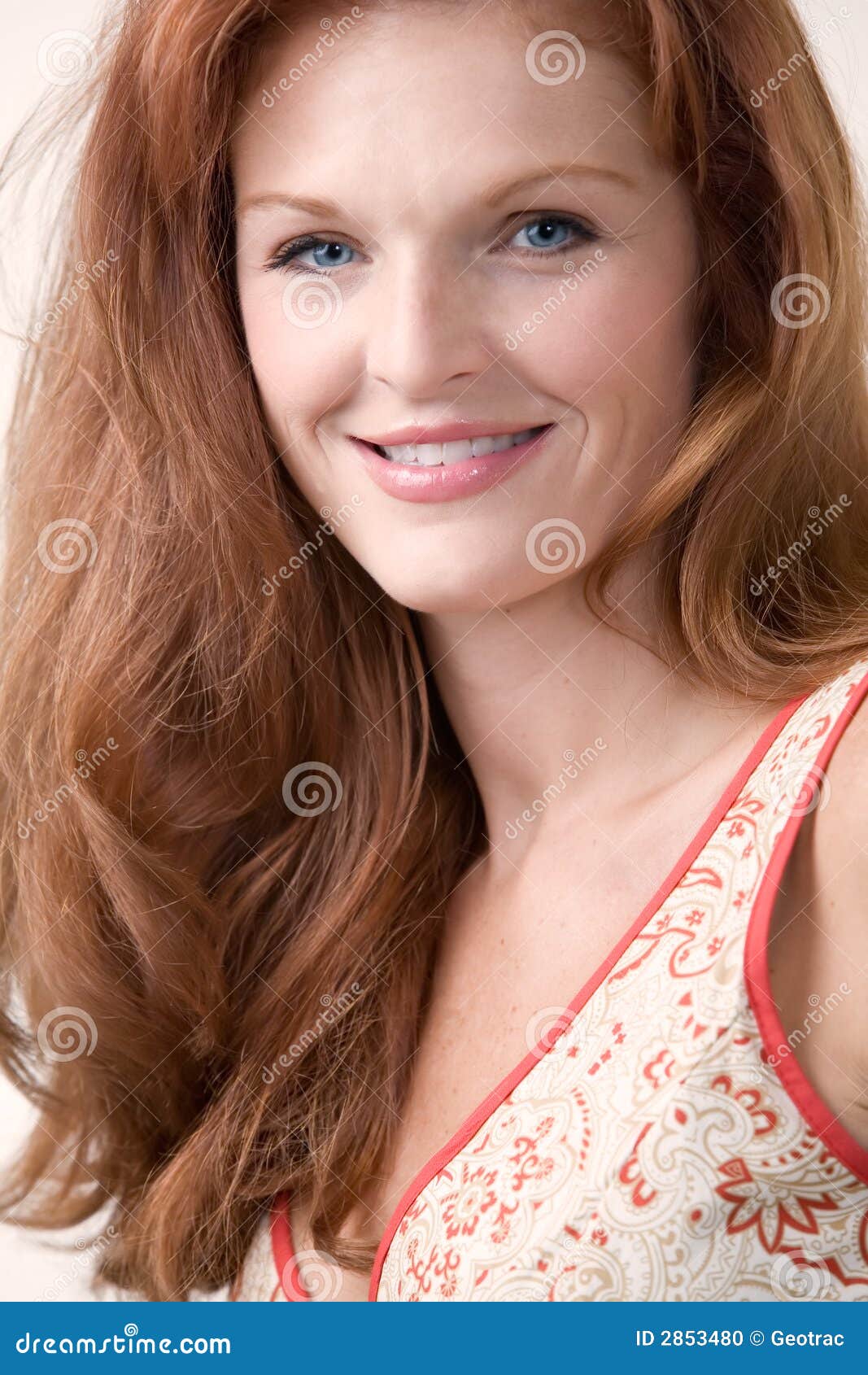 Bella testa rossa fotografia stock. Immagine di rosso - 2853480