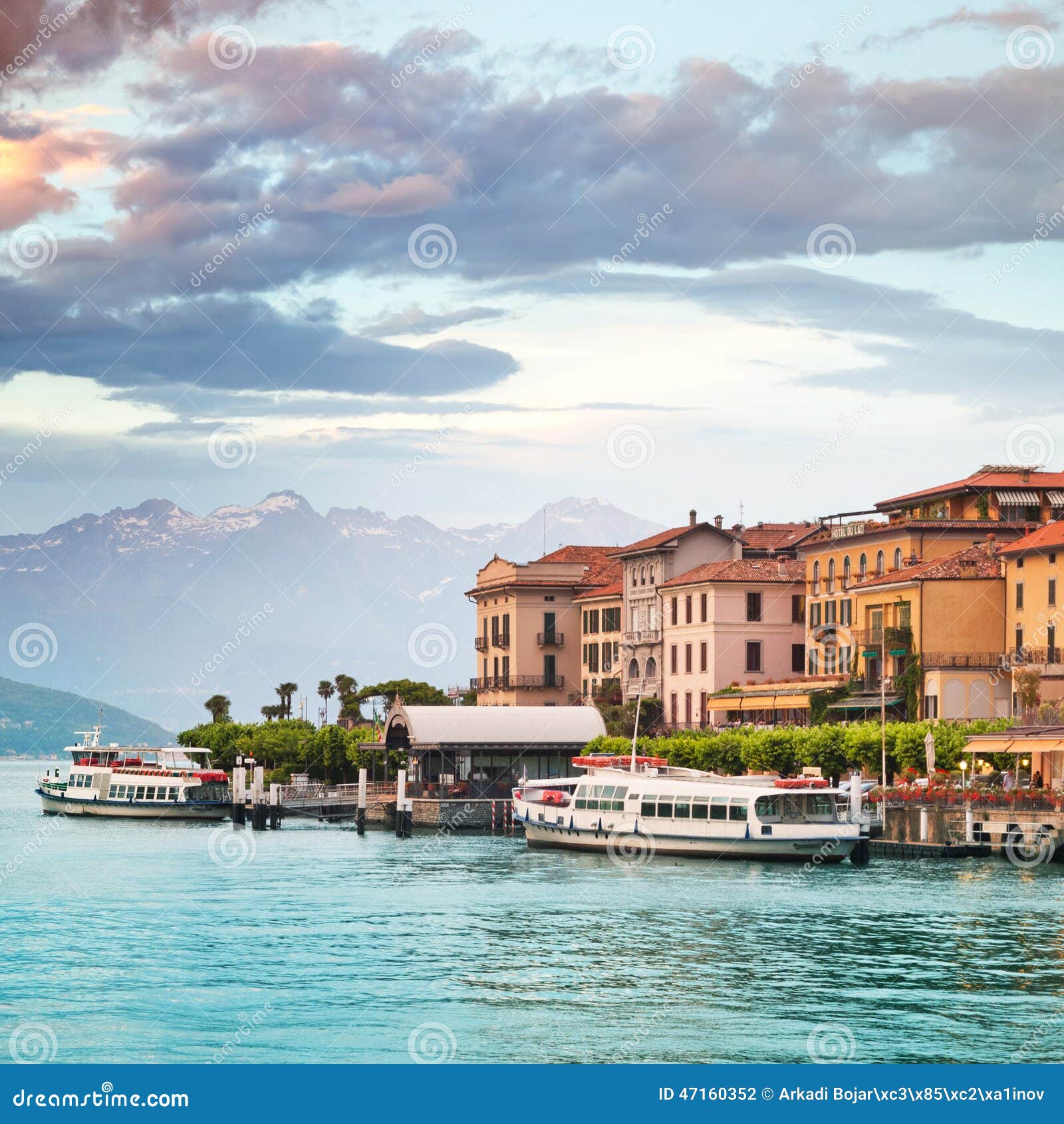 Bellagio, Como lake stock photo. Image of resort, panorama - 47160352
