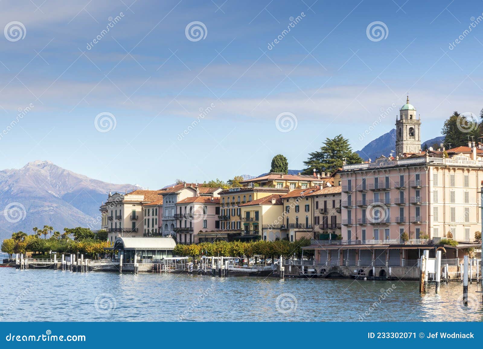 Bellagio Italy 10-14-2020. View of Bellagio on the Como Lake in Italy ...