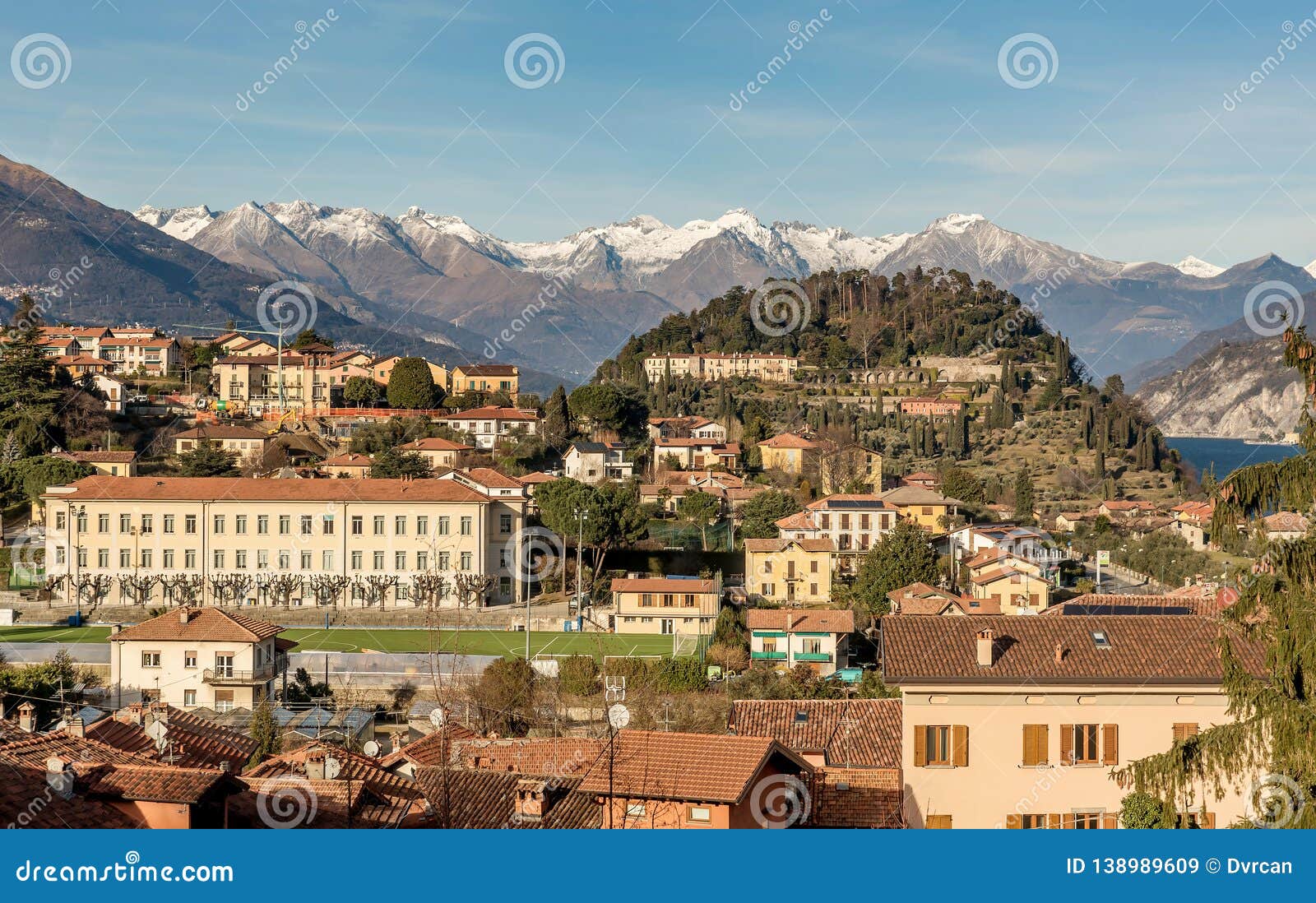 Bellagio Town Located on Lake Como, Italy Stock Image - Image of ...