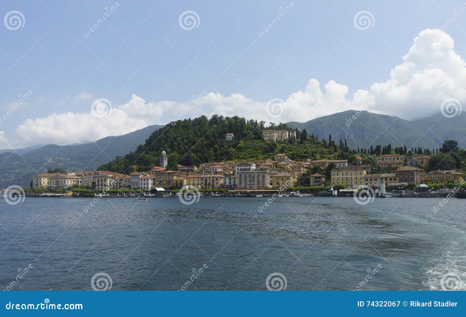 Bellagio view stock image. Image of alps, boat, famous - 74322067