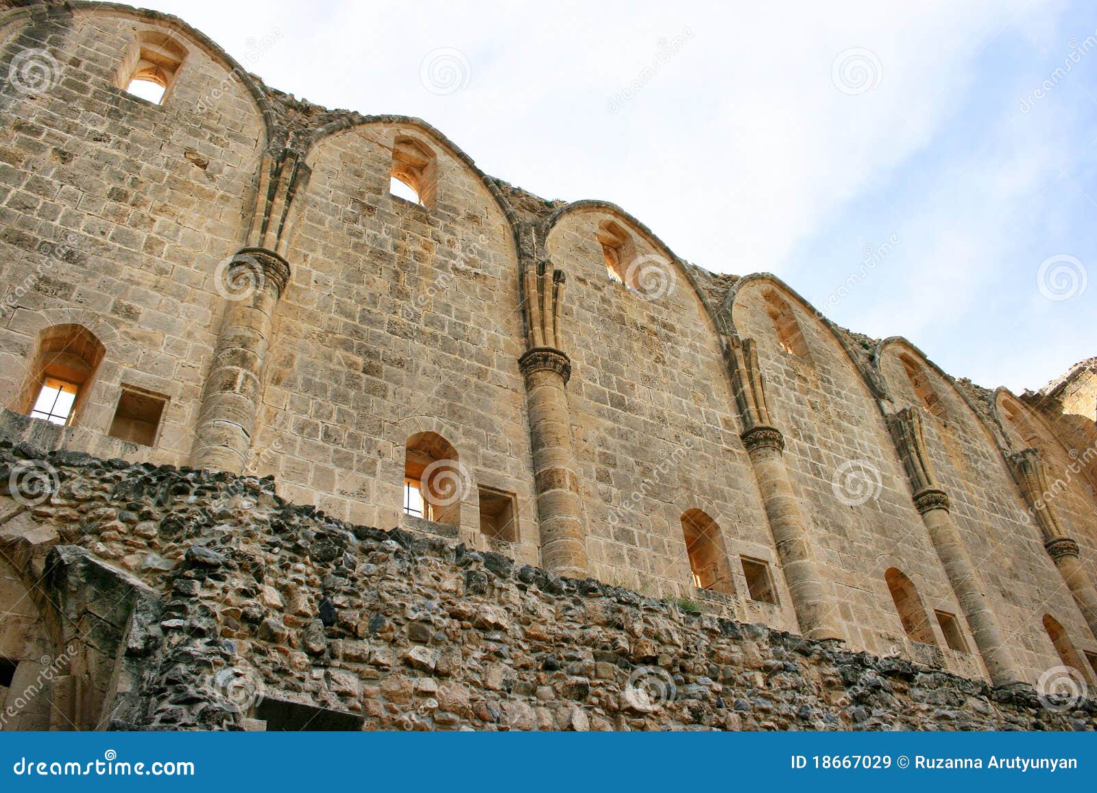 Bellapais abbey stock image. Image of antique, christian - 18667029