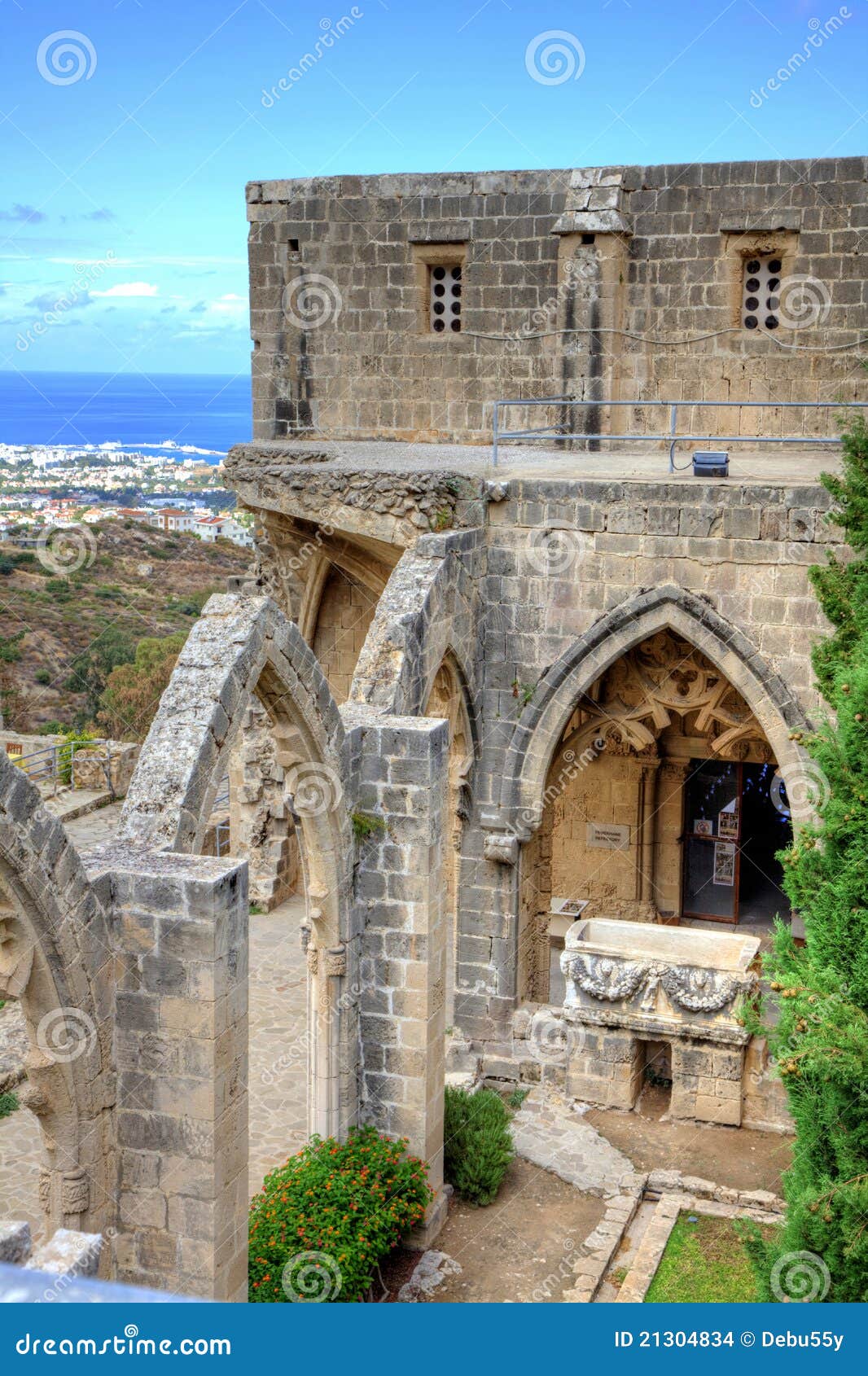 Bellapais Abbey in Cyprus stock photo. Image of kyrenia - 21304834