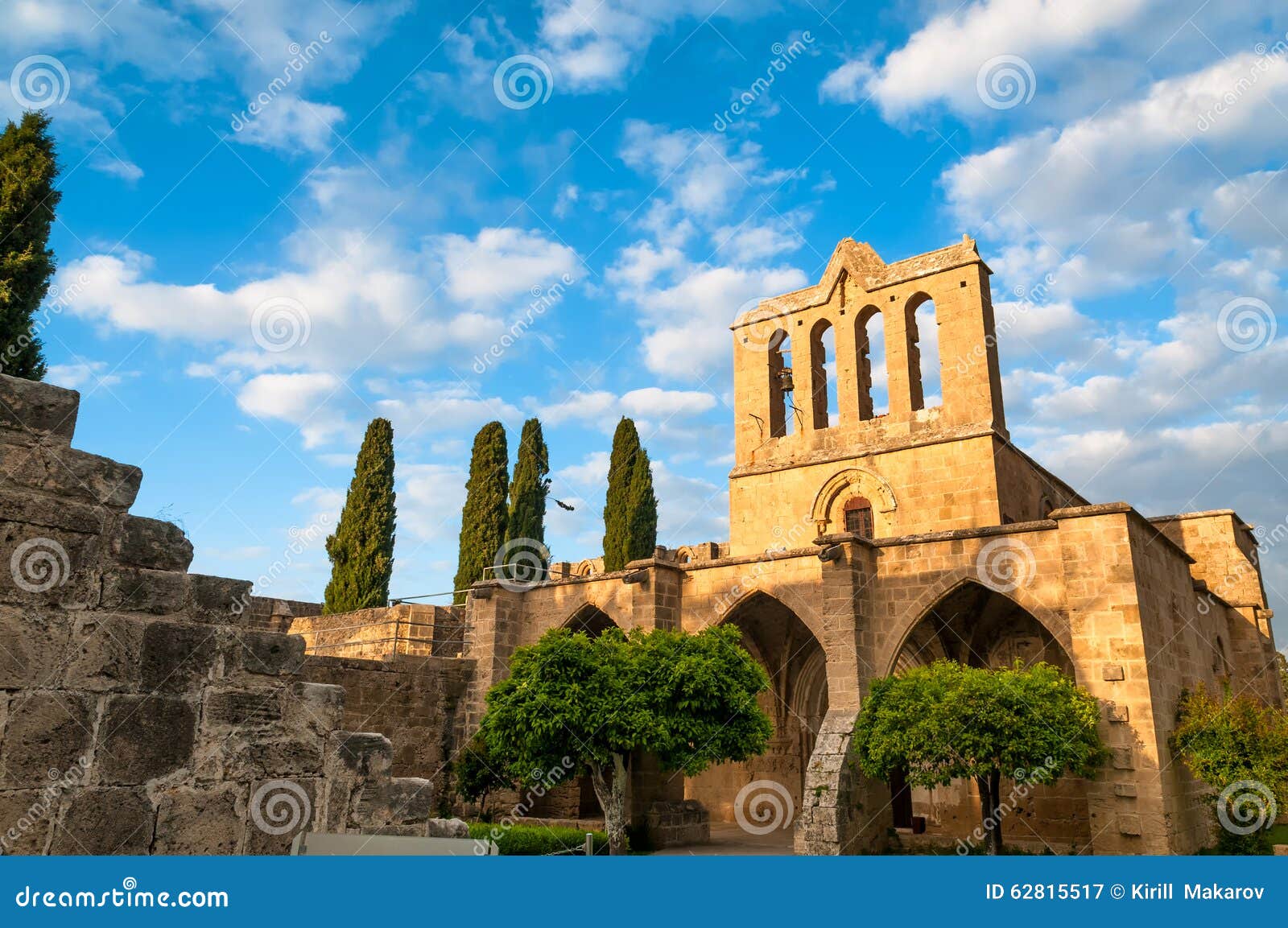 Bellapais Abbey. Kyrenia District, Cyprus Stock Image - Image of ...