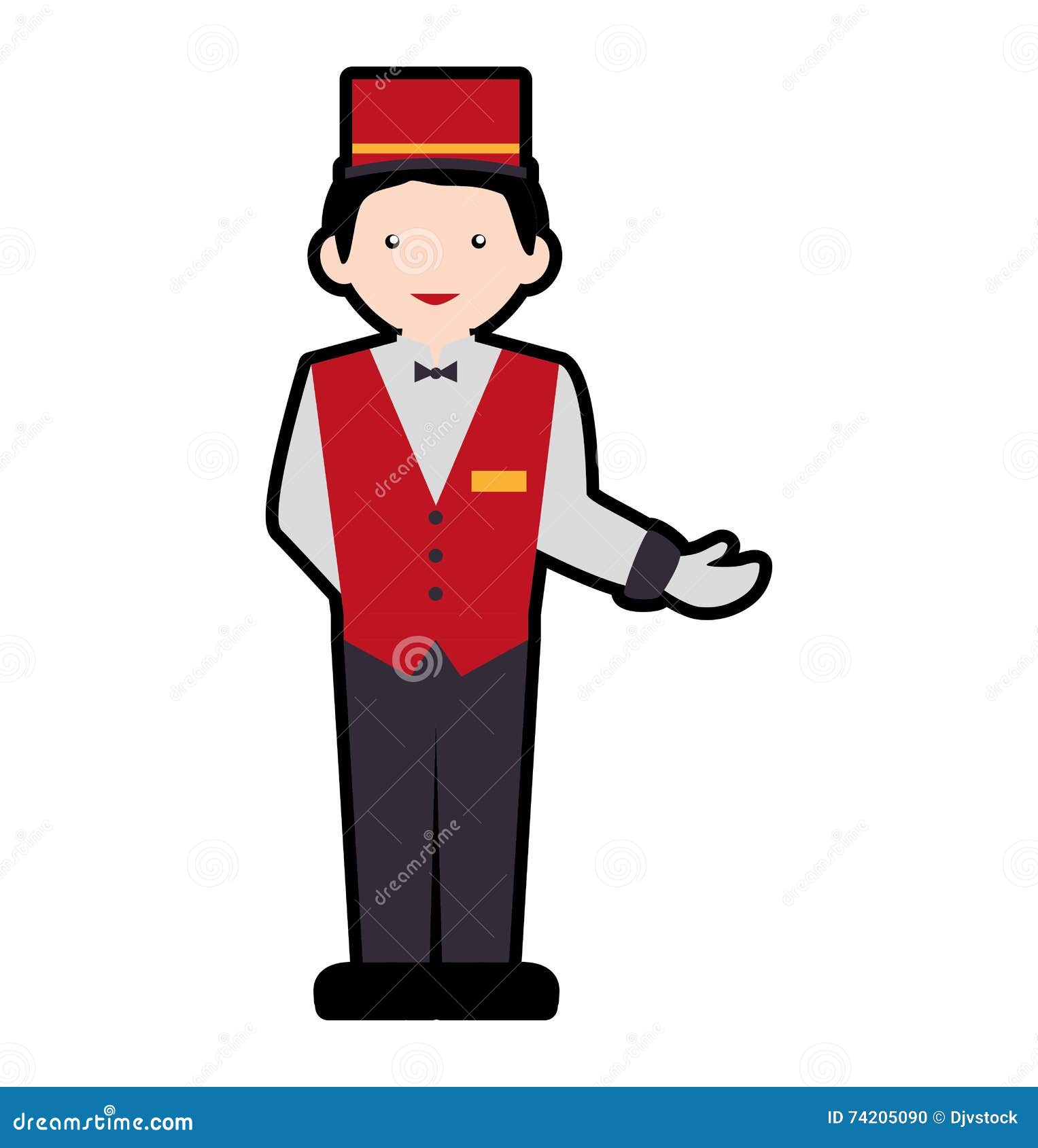 Bellboy Icon. Hotel Design. Vector Graphic Stock Vector - Illustration ...