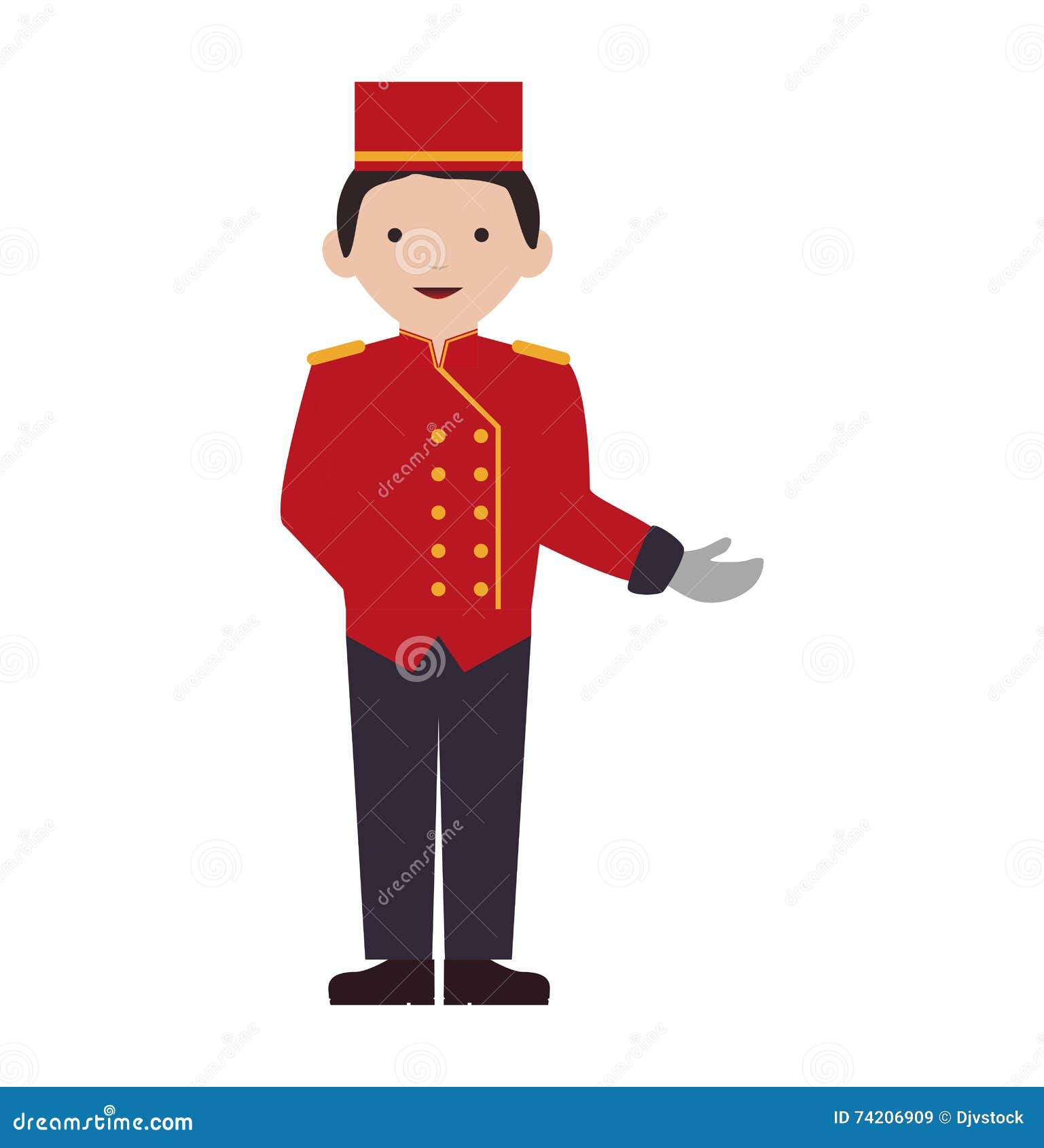 Bellboy Icon. Hotel Design. Vector Graphic Stock Vector - Illustration ...