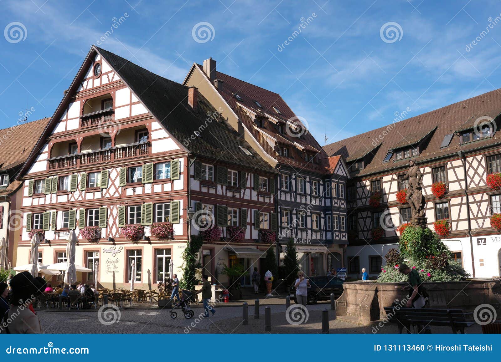 Belle Case Di Legno Di Legno in Gengenbach, Germania Immagine ...