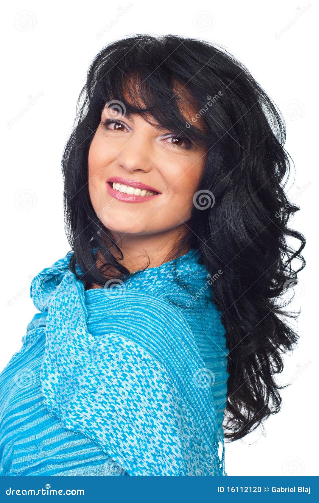 Belle Coiffure De Femme De Brunette Photo stock - Image du brun, mode ...