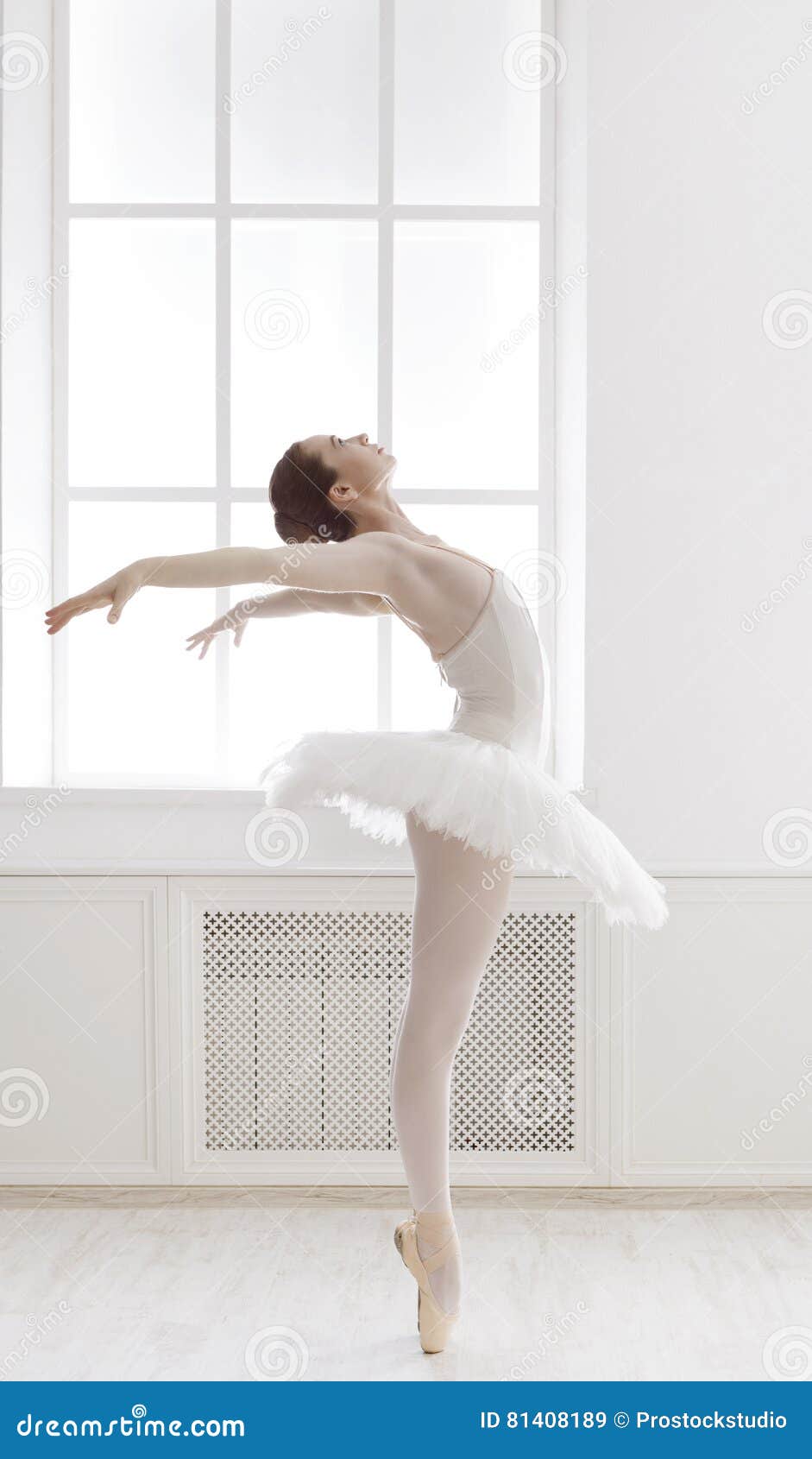 Belle Danse De Ballerine En Position De Ballet Image stock - Image du ...