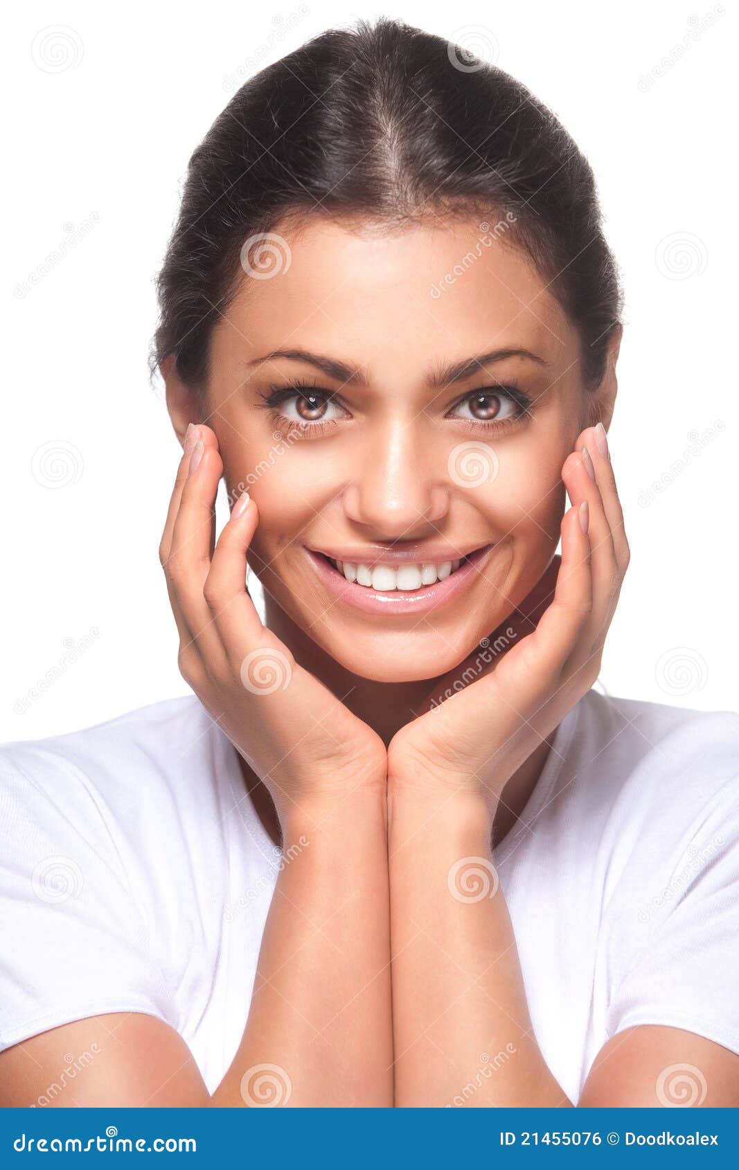 Belle Fille Avec Le Joli Sourire Photo Stock Image Du émotion Beau