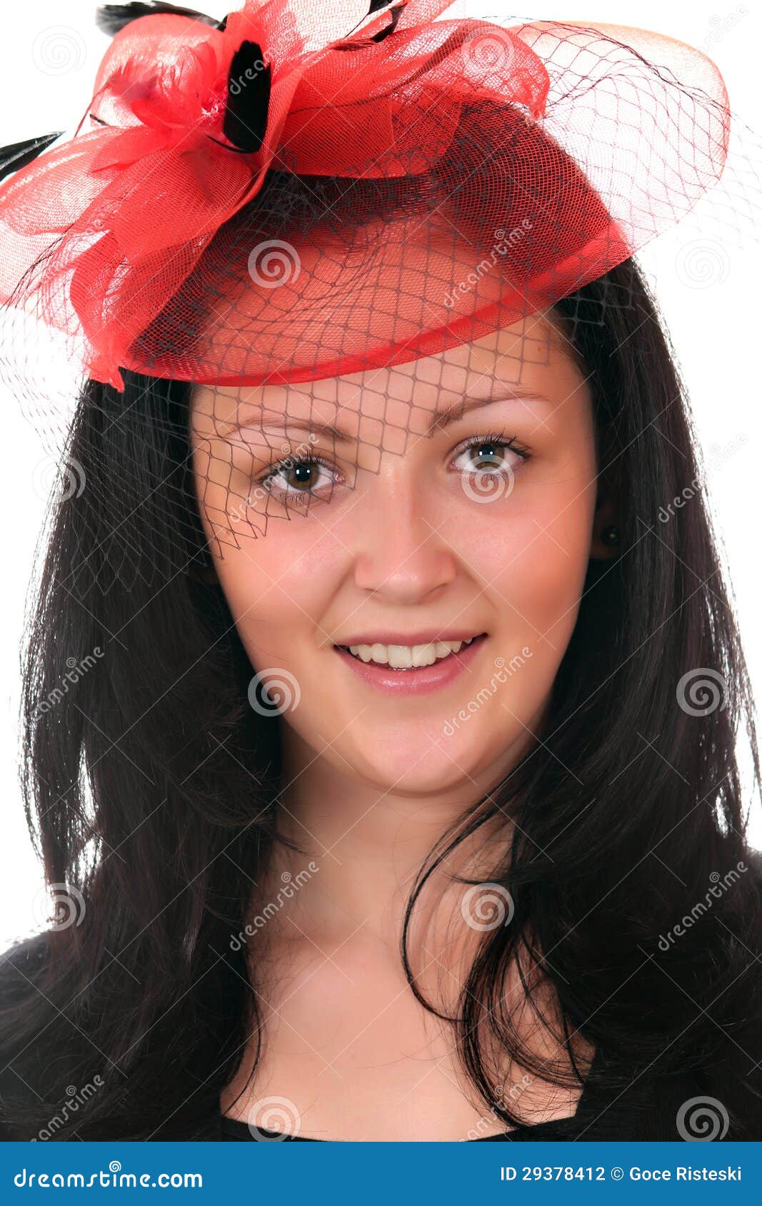 Belle fille avec le voile photo stock. Image du femelle - 29378412