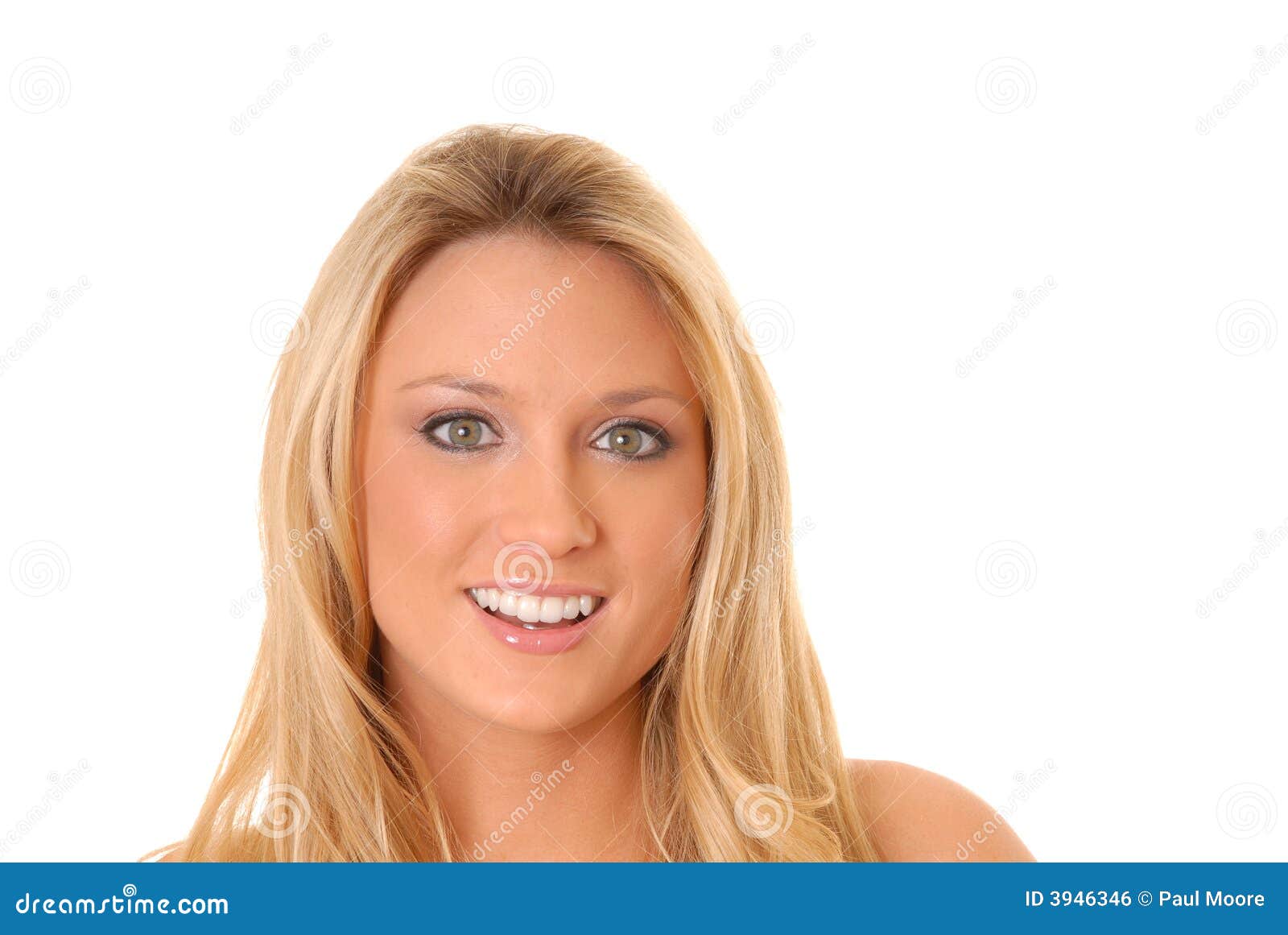 Belle Fille Blonde Photo Stock Image Du Heureux Caucasien 3946346