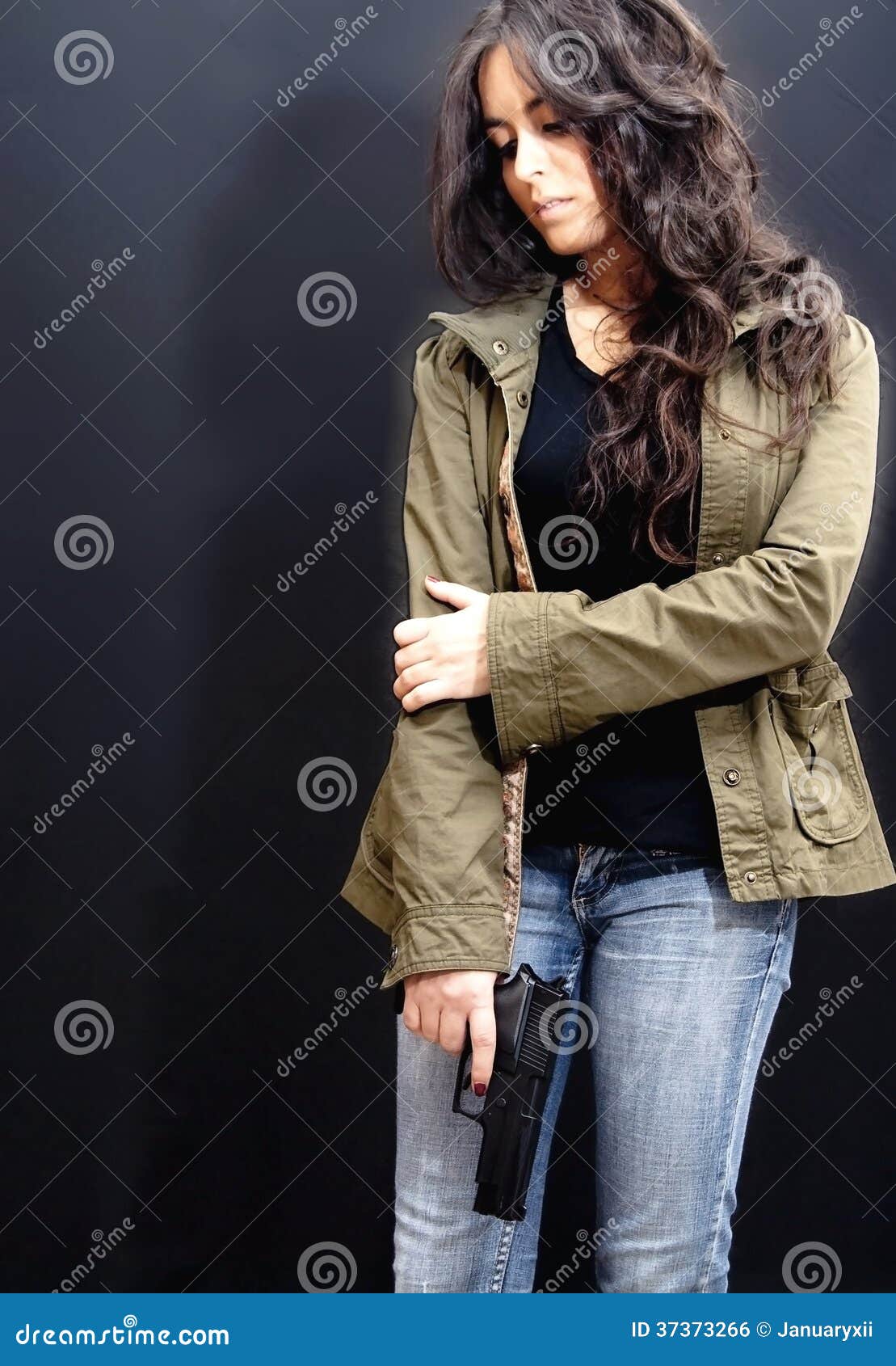 Belle fille de brune photo stock. Image du santé, charme - 37373266