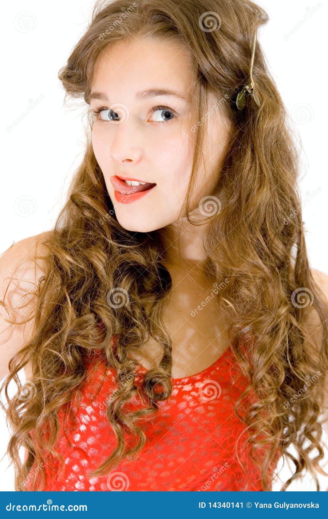 Belle Fille De Ladolescence De Sourire Image Stock Image Du Lumineux