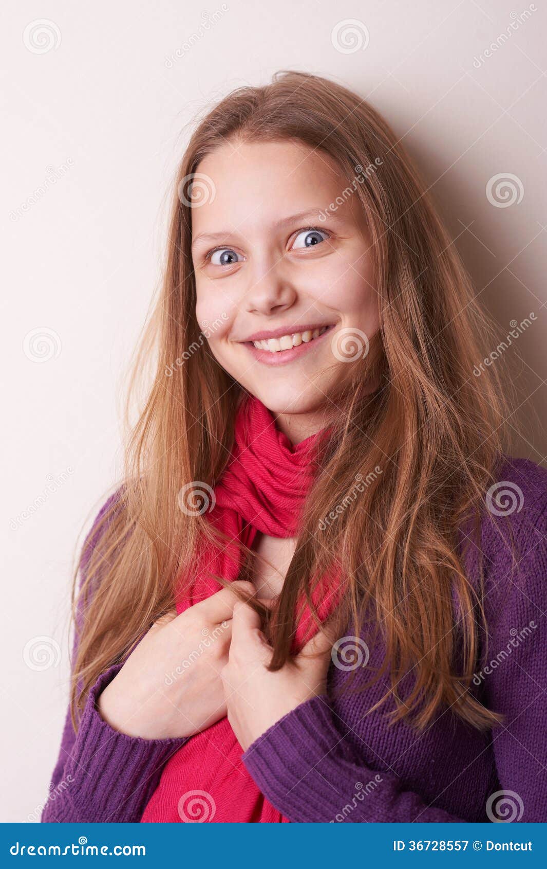 Belle Fille De Ladolescence Mignonne Image Stock Image Du Bonheur