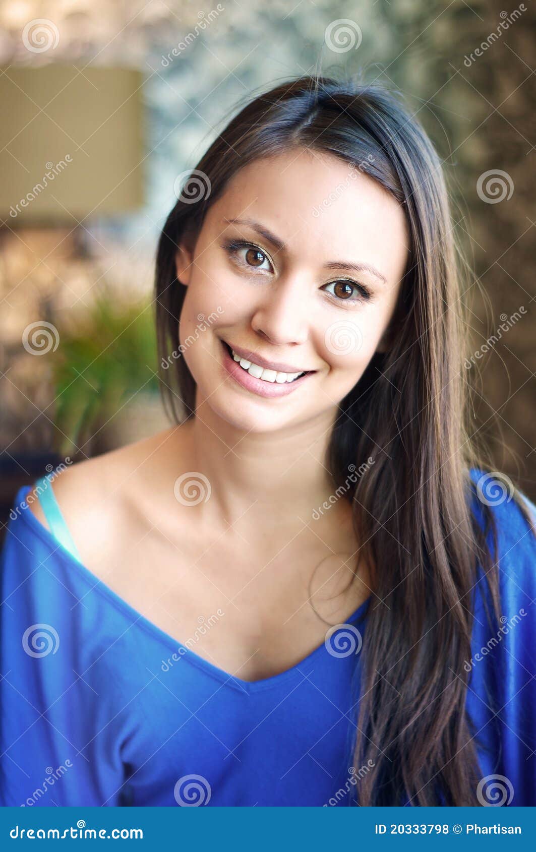Belle Fille De Sourire Assez Normale Photo Stock Image Du Beau