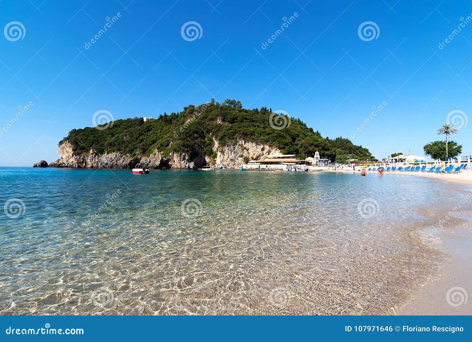 Belle Plage De Paleokastritsa Sur Corfou Photo éditorial - Image du ...