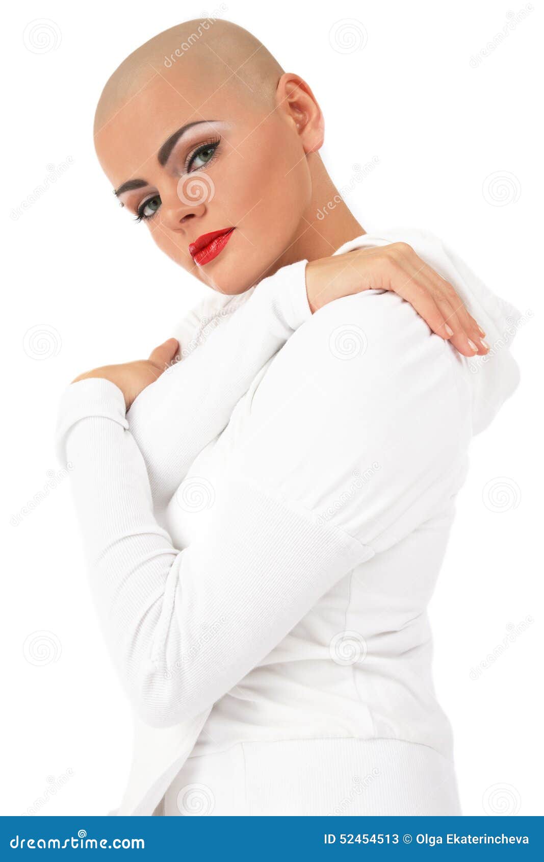 Belleza De La Cabeza Rapada Imagen de archivo - Imagen de sensual ...