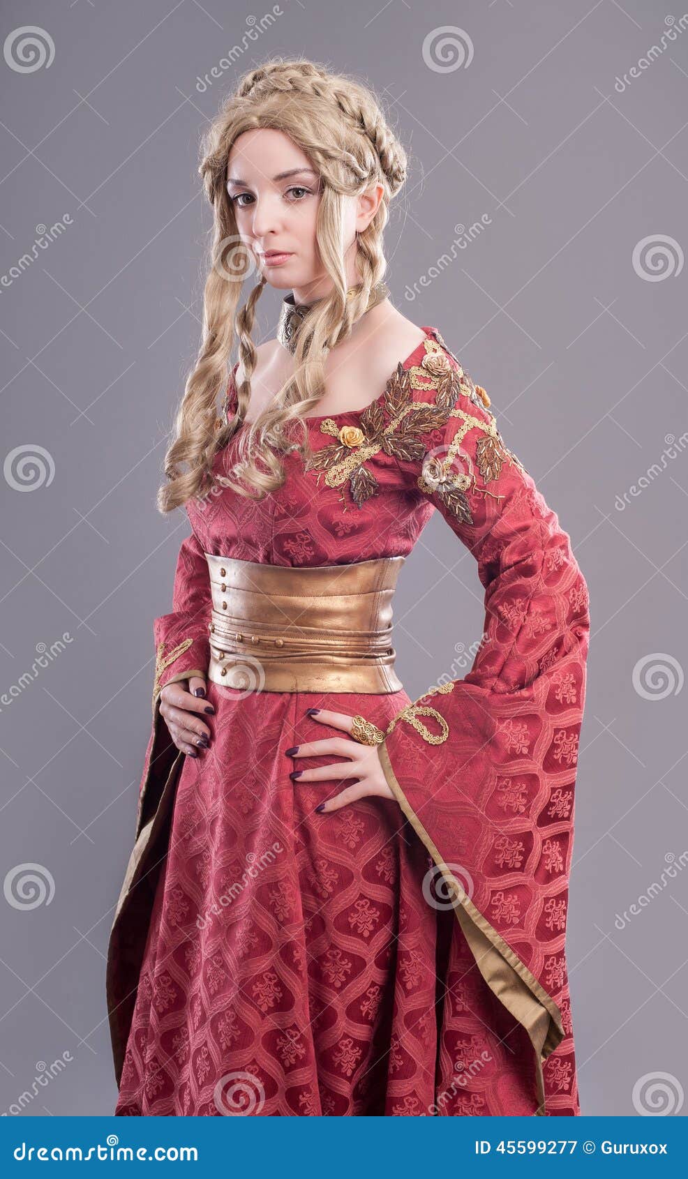 Belleza De La Moda Del Renacimiento Imagen de archivo - Imagen de ...