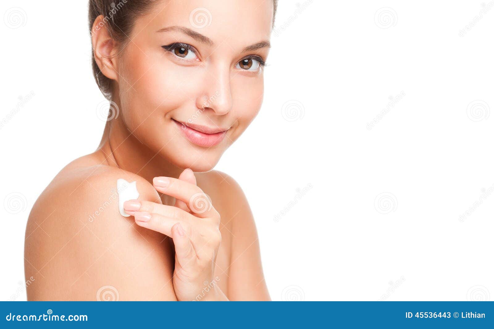 Belleza morena lisa imagen de archivo. Imagen de hispanico - 45536443