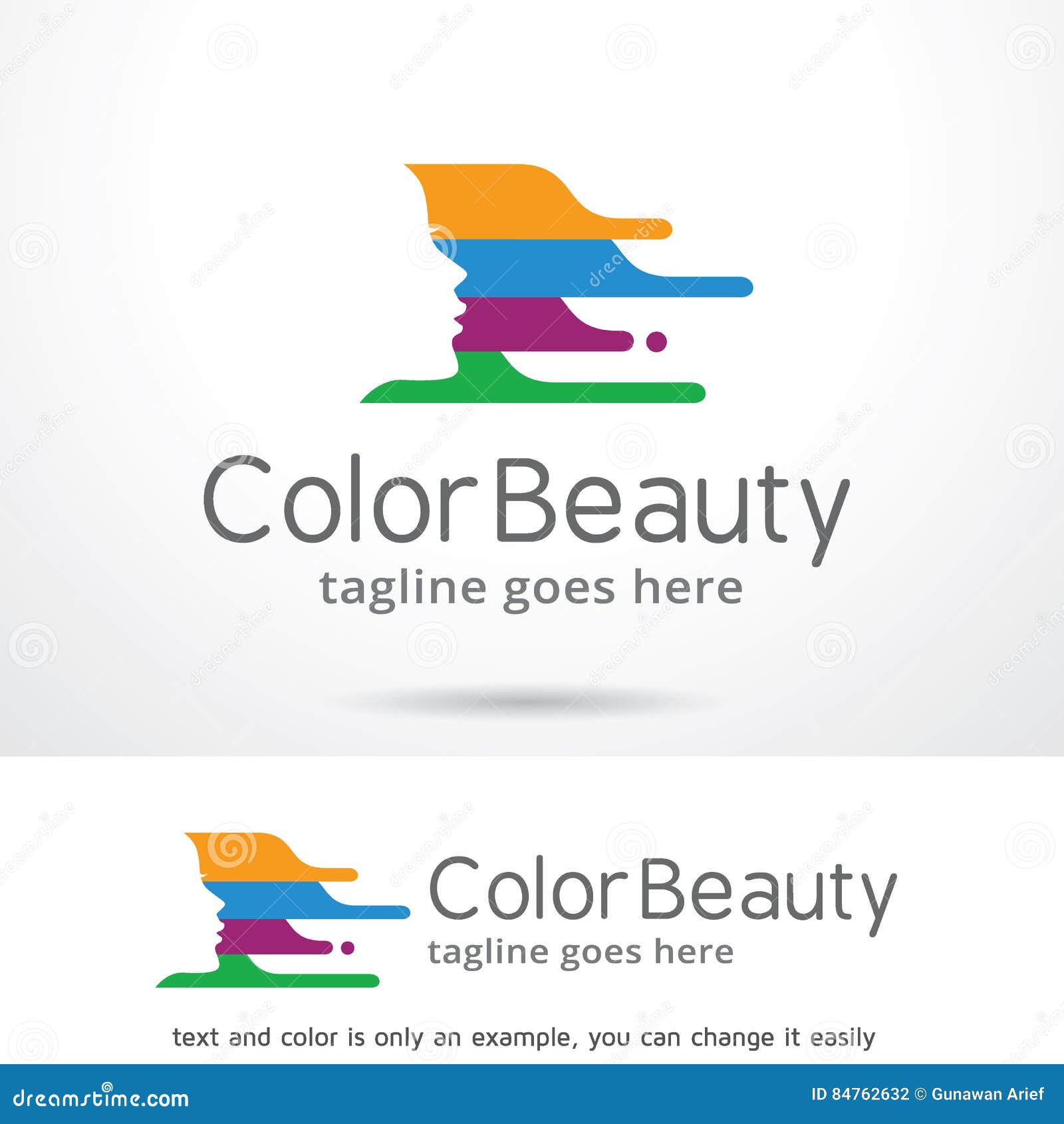Bellezza Logo Template Design Vector Di Colore Illustrazione Vettoriale ...