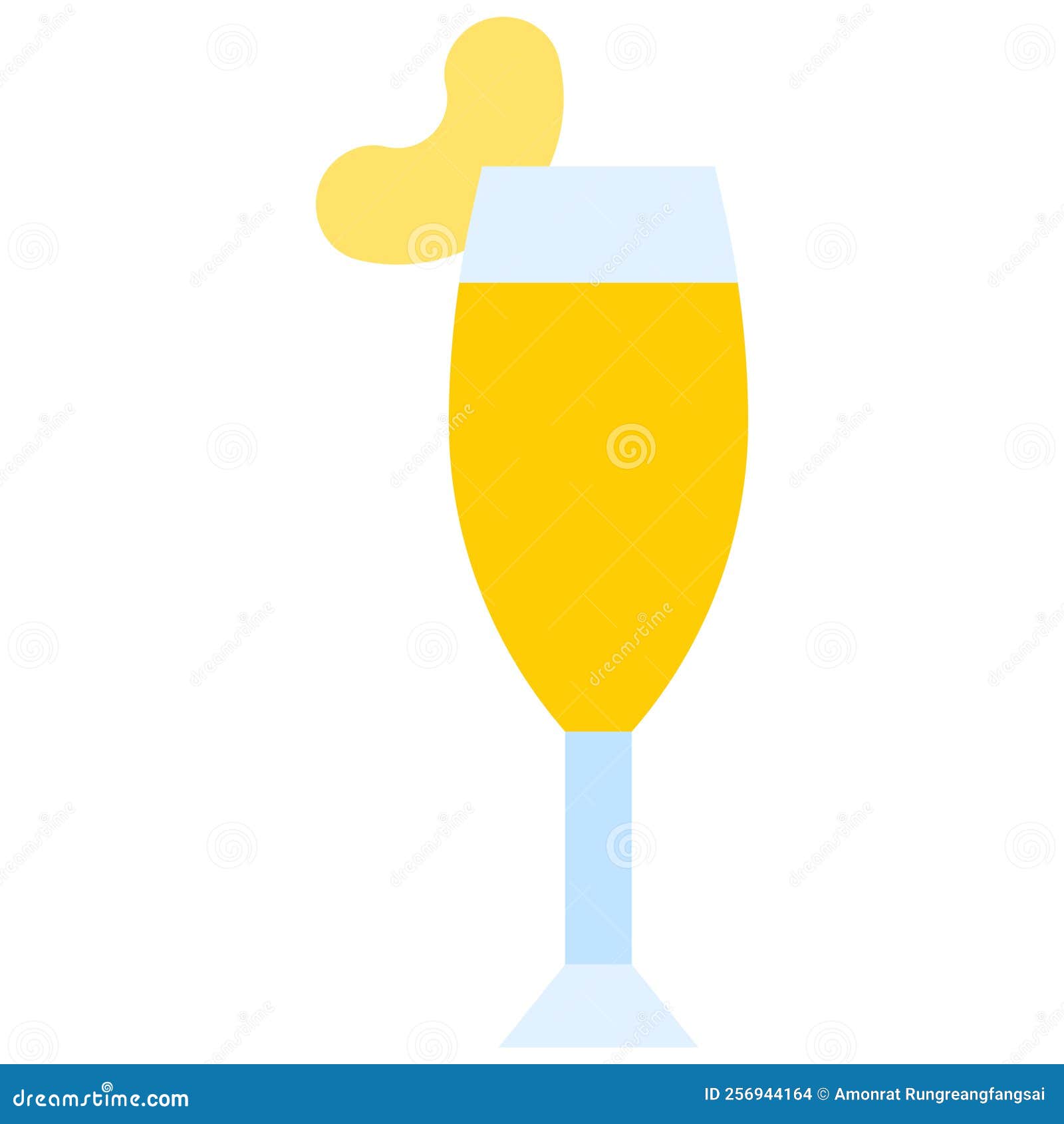 Bellini Cocktail Icon, Alcoholic Mixed Drink Vector Stock Vector ...