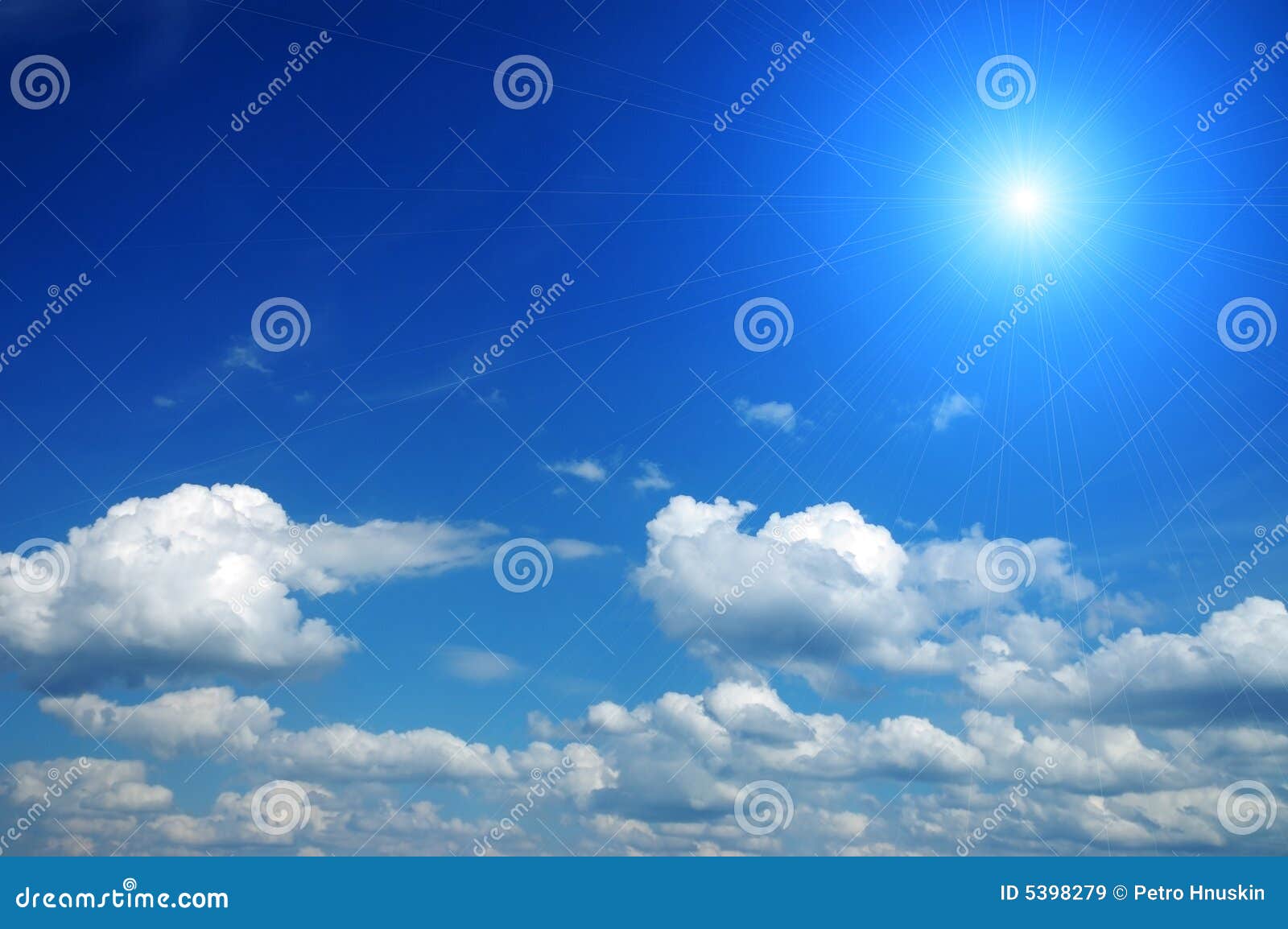 Bello cielo. immagine stock. Immagine di nube, lanuginoso - 5398279