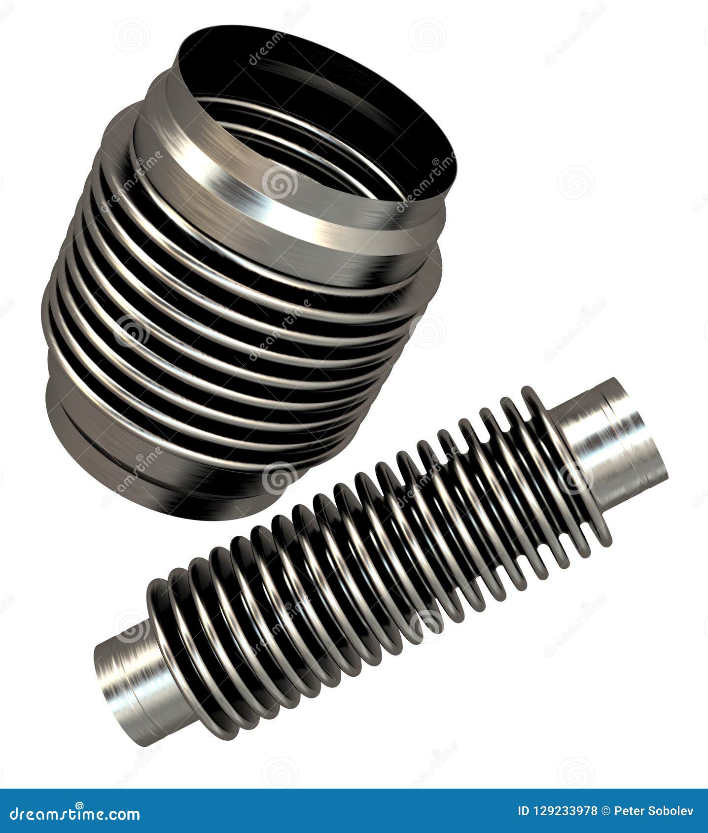 Bellow flex joints stock photo. Image of industry, steel - 129233978