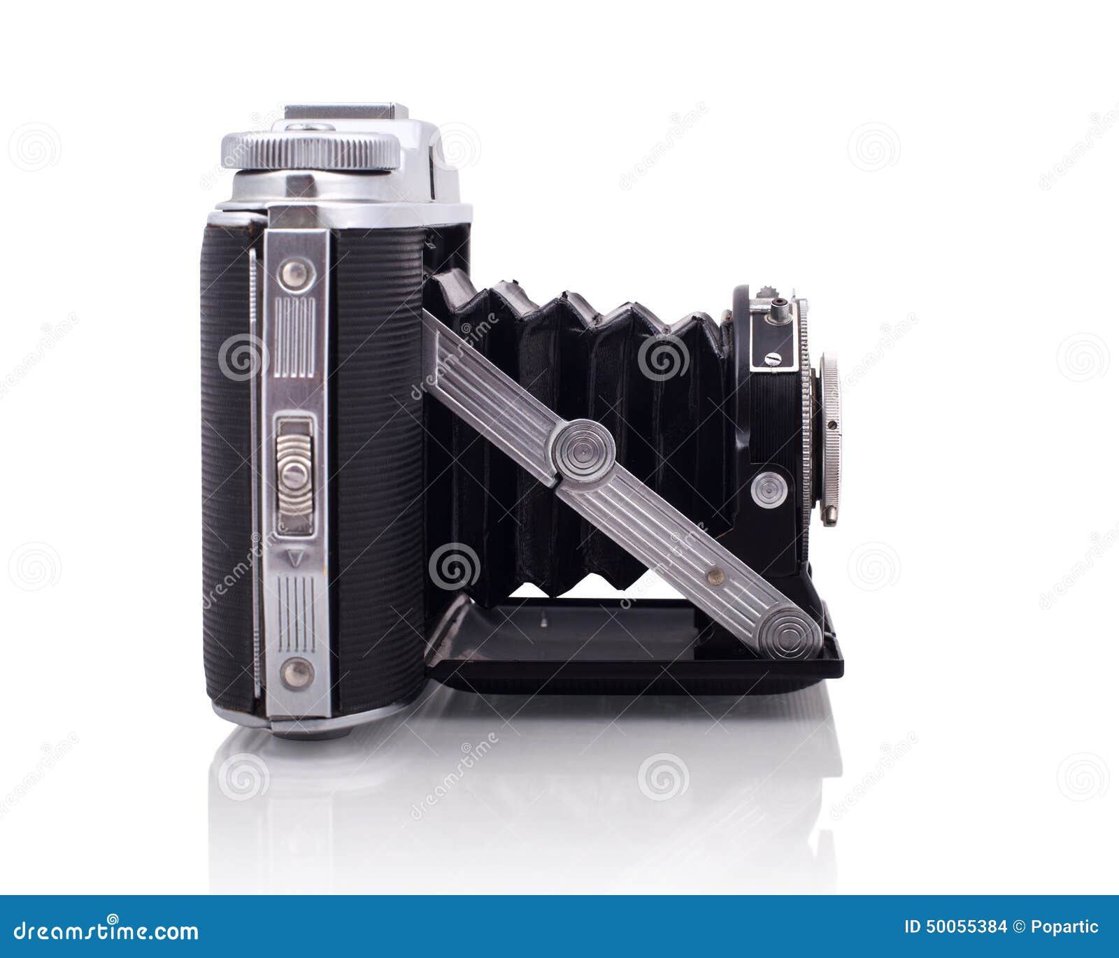 Bellows camera side view stock photo. Image of early - 50055384