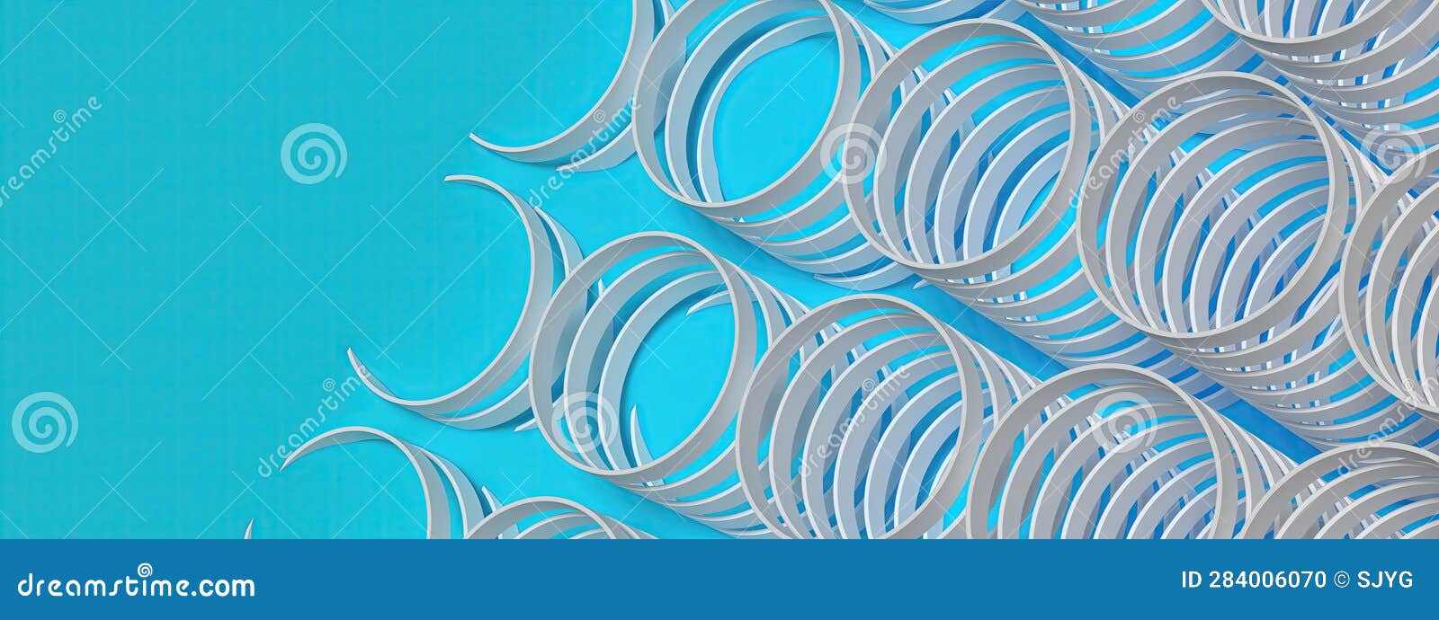 Bellows Cylinder Modern High-class Molding Blue and White Abstract ...