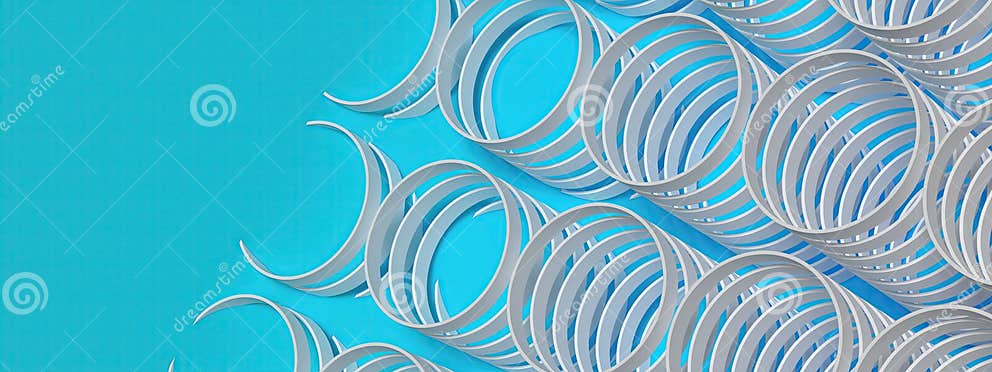 Bellows Cylinder Modern High-class Molding Blue and White Abstract ...