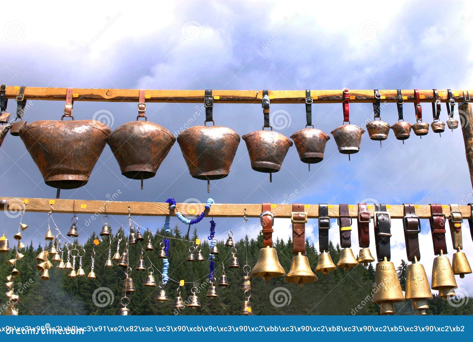 Bells for animals stock photo. Image of meadow, collar - 86576750