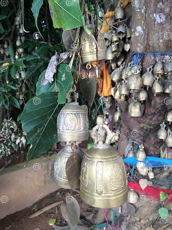 Bells stock image. Image of temple, bells, bell, inside - 43350197
