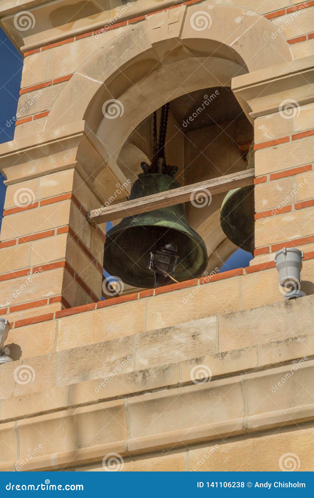Close up of bell tower stock photo. Image of bell, landmark - 141106238