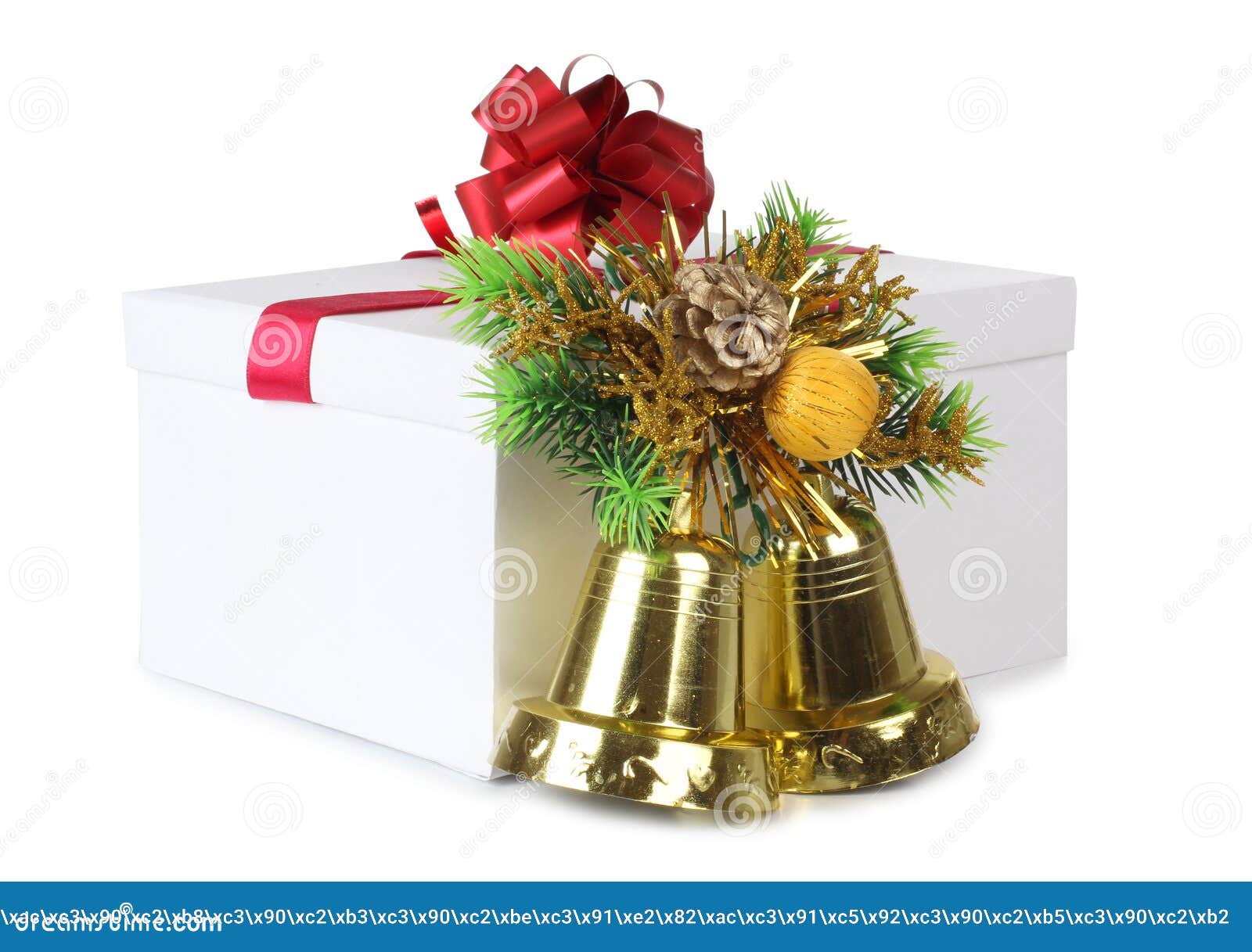 Bells and box stock photo. Image of traditional, holly - 22503542